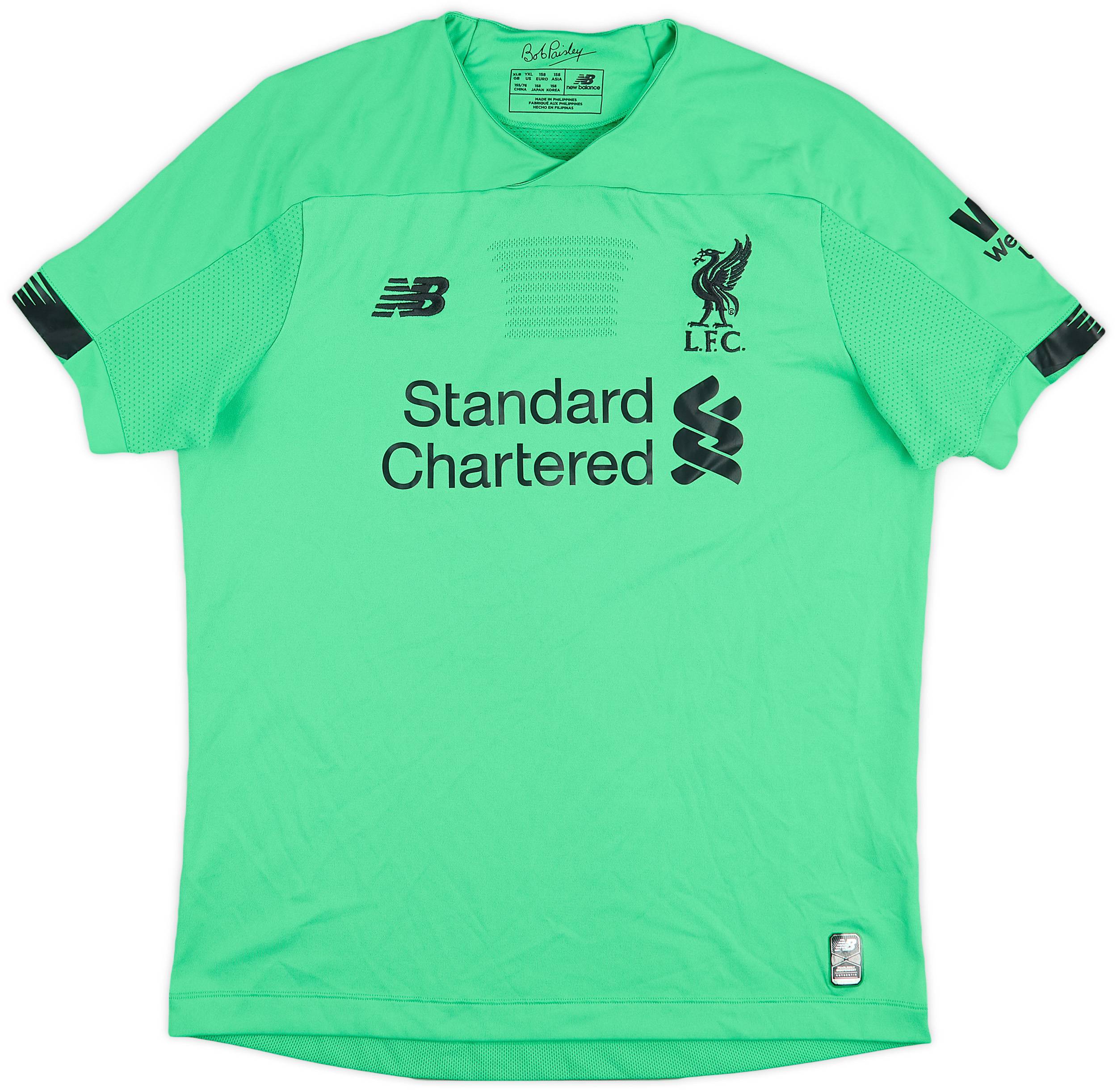 2019-20 Liverpool GK S/S Shirt - 7/10 - (XL.Boys)