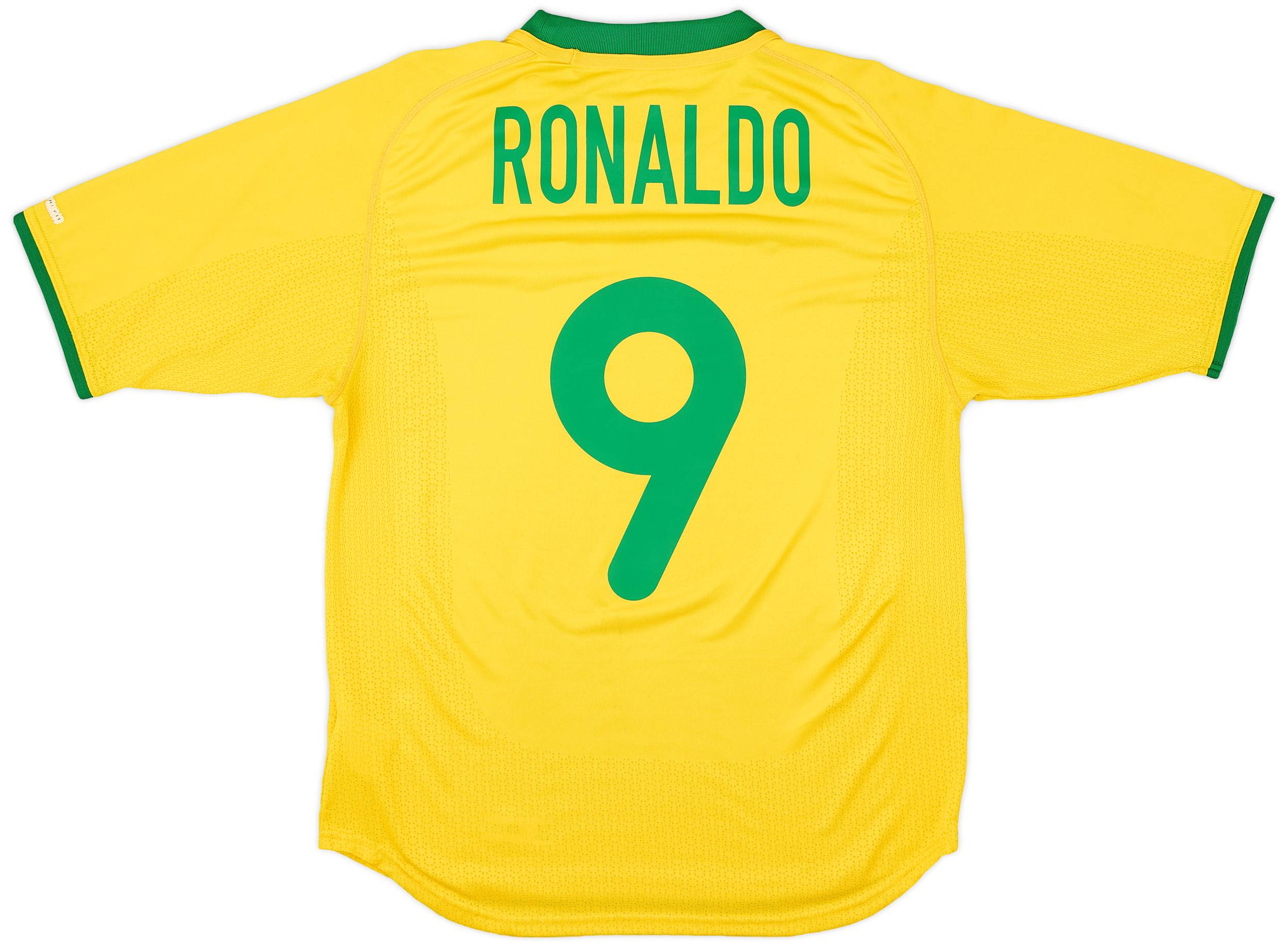2000-02 Brazil Home Shirt Ronaldo #9 - 8/10 - (S)