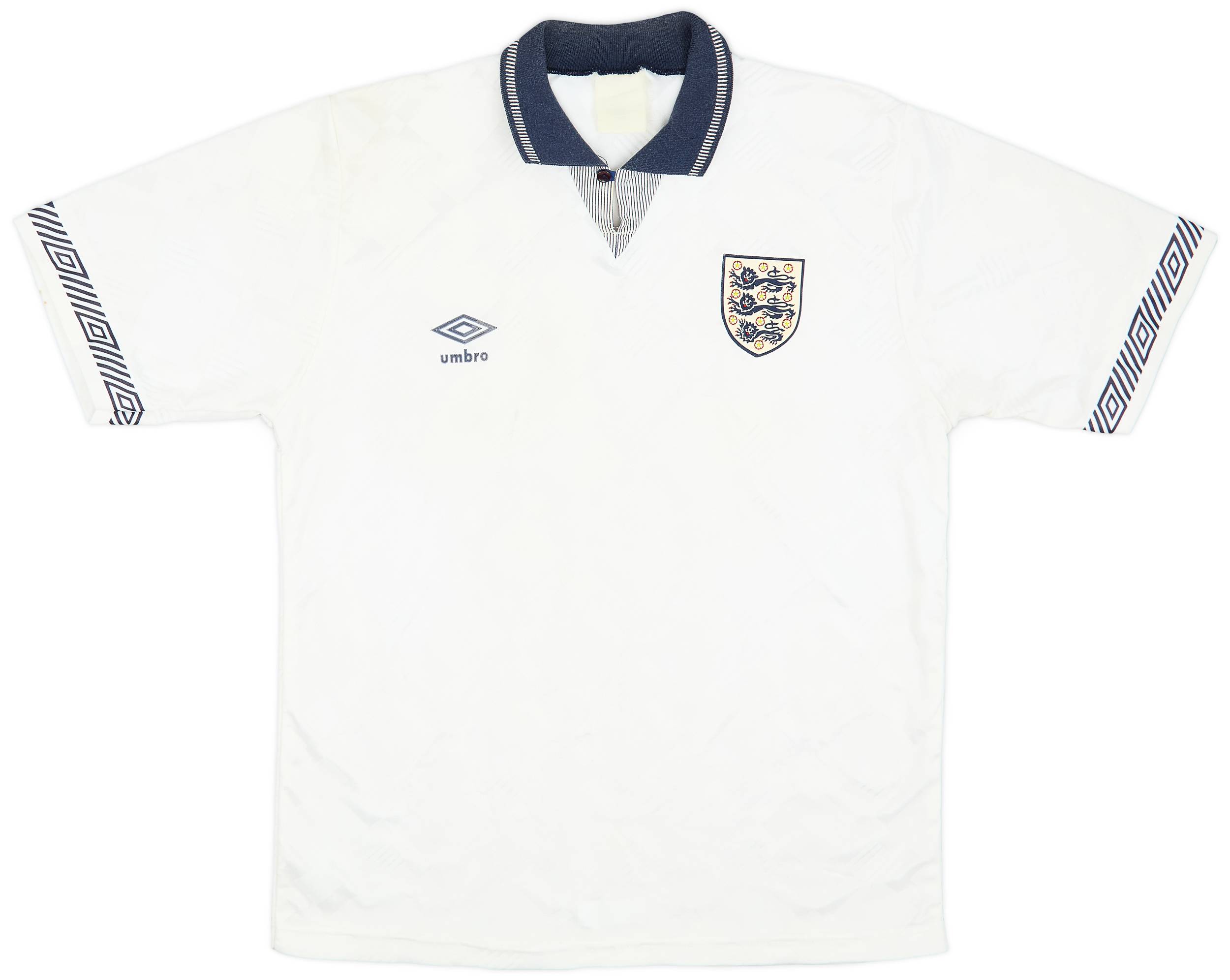 1990-92 England Home Shirt - 6/10 - (L)