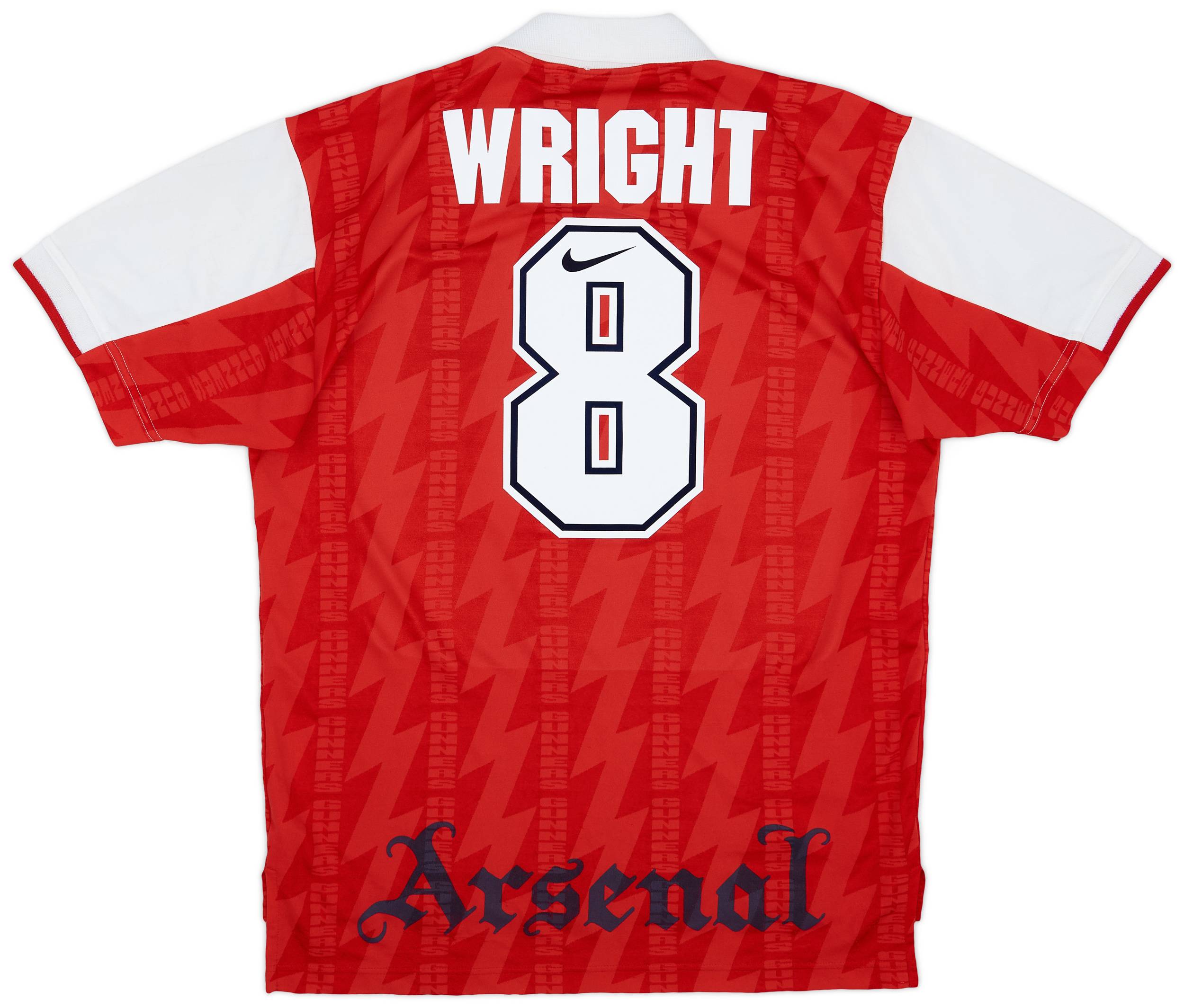 1994-96 Arsenal Home Shirt Wright #8 - 8/10 - (M)