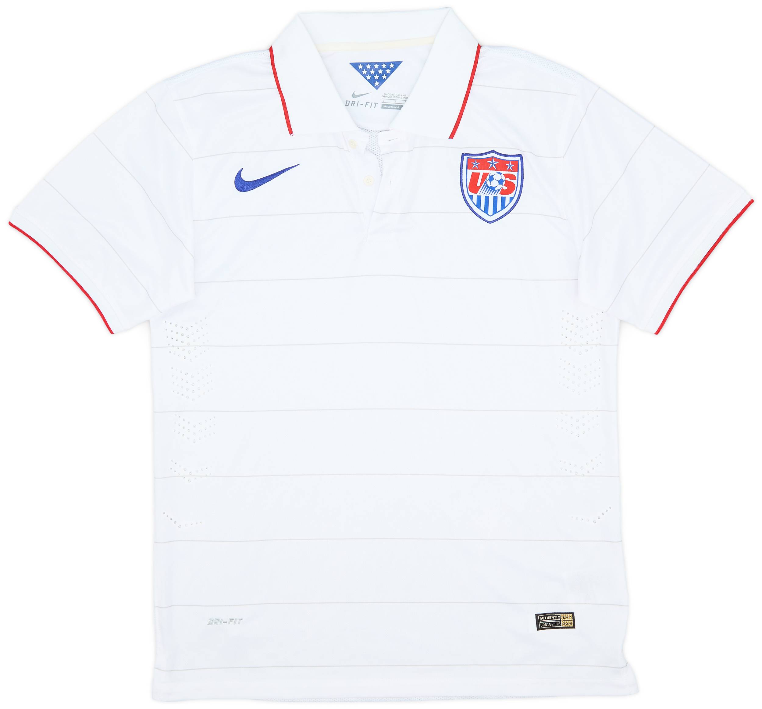 2014-15 USA Player Issue Home Shirt - 10/10 - (L)