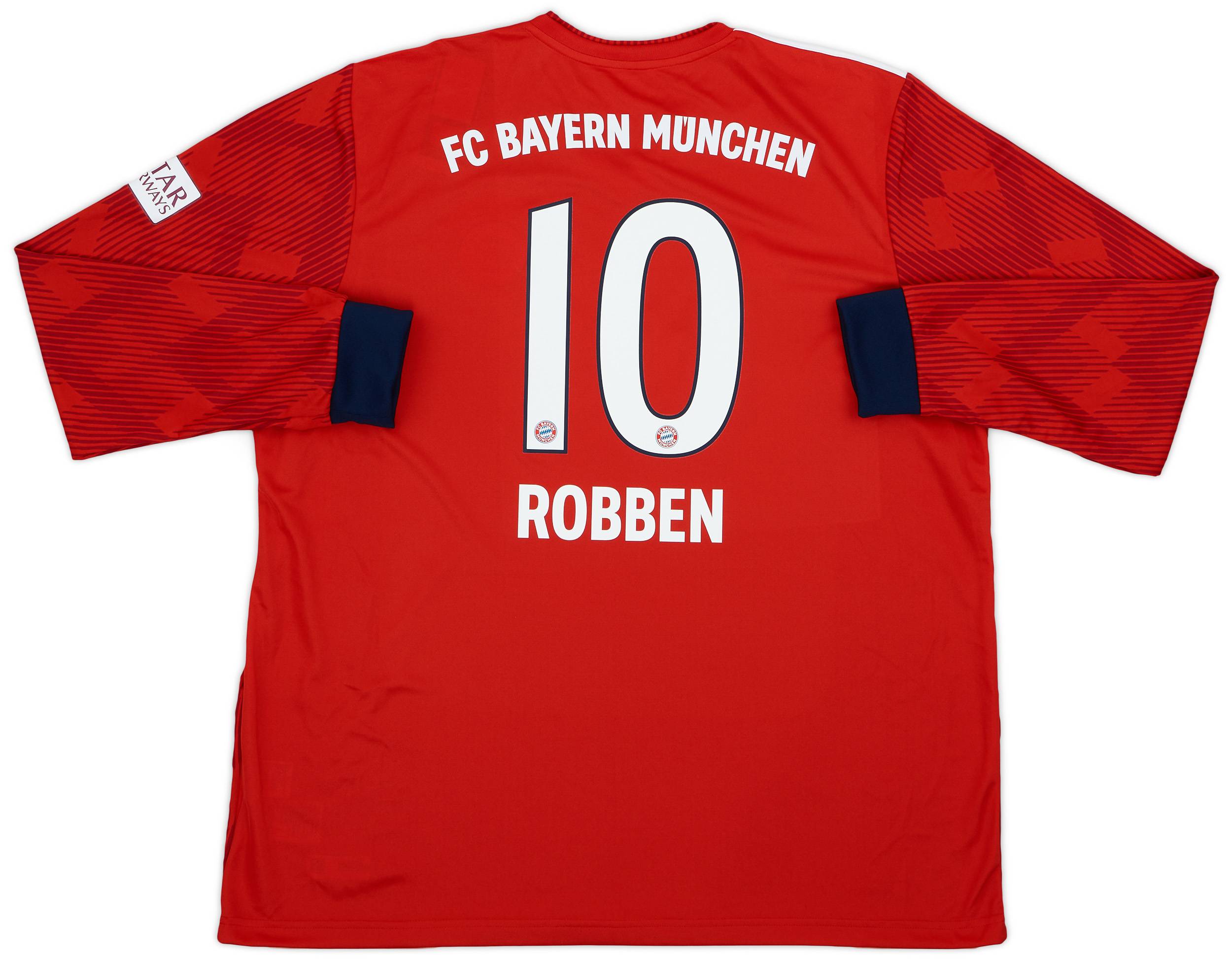 2018-19 Bayern Munich Home L/S Shirt Robben #10 (XXL)