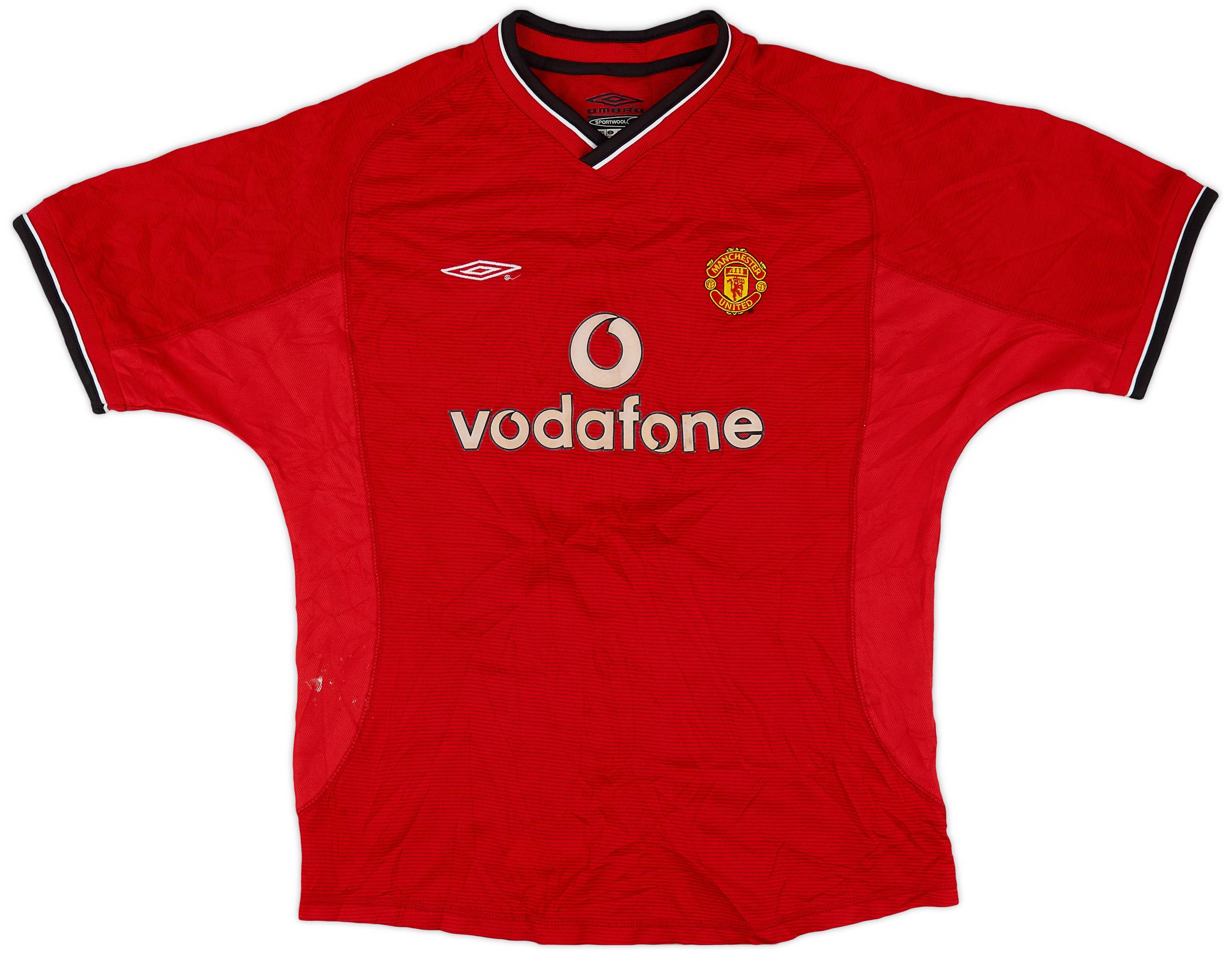 2000-02 Manchester United Home Shirt - 6/10 - (L.Boys)