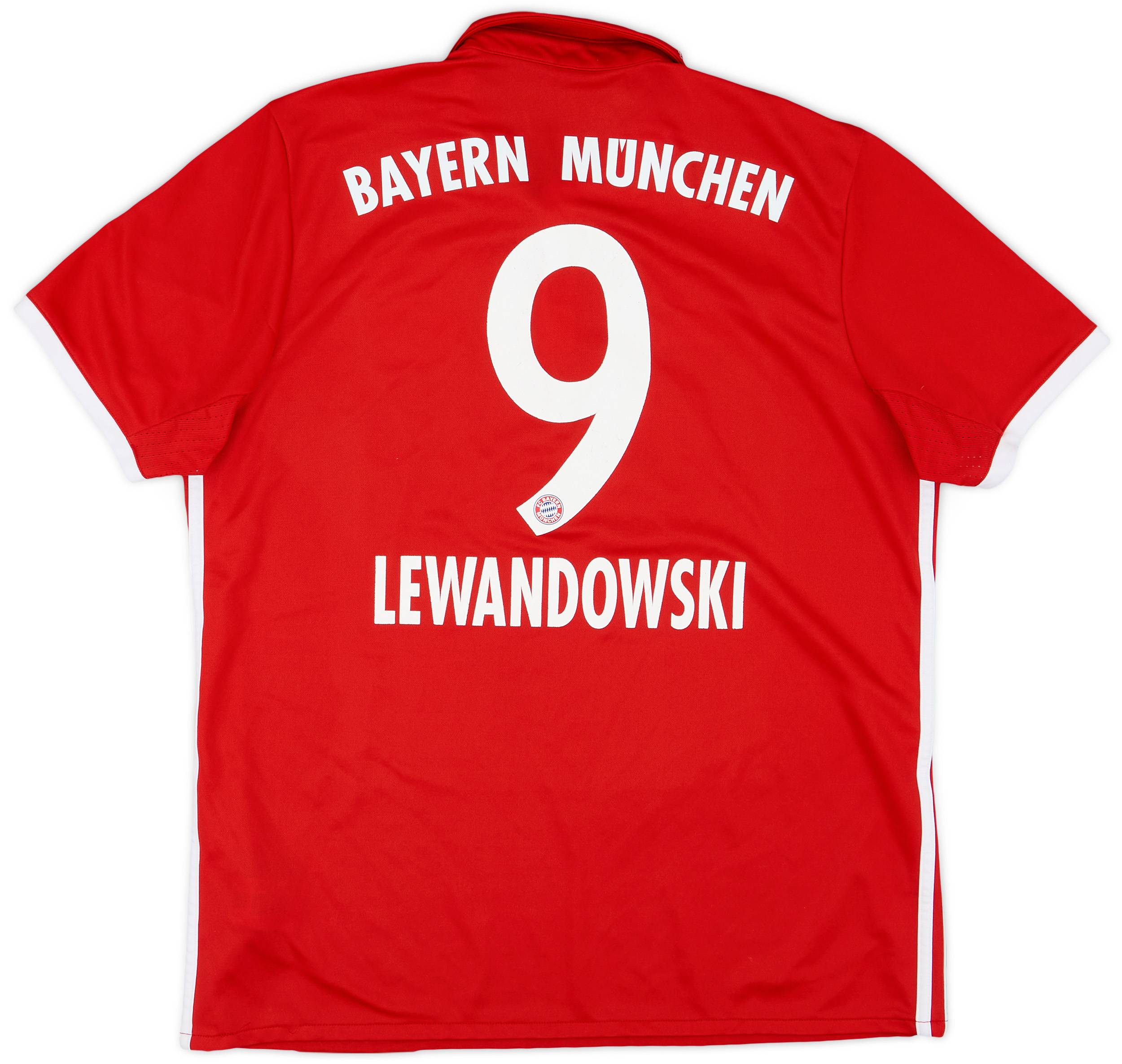 2016-17 Bayern Munich Home Shirt Lewandowski #9 - 6/10 - (L)