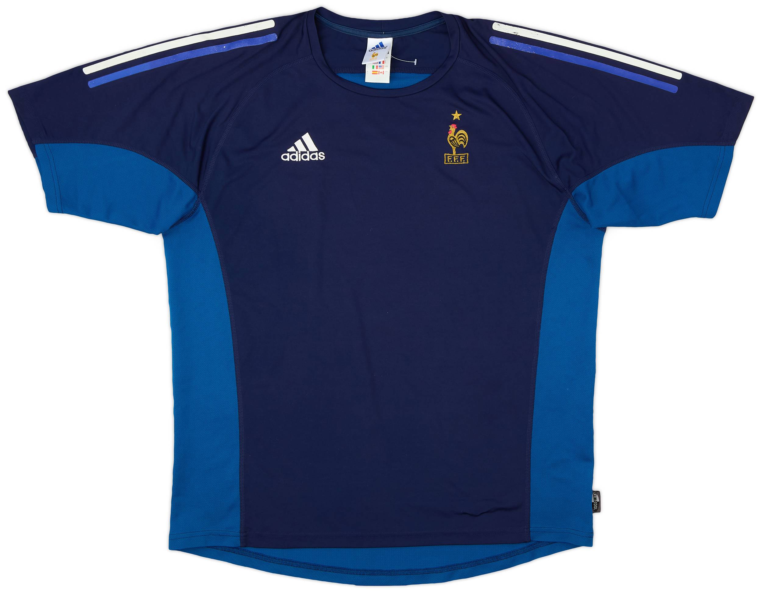 2002-04 France adidas Training Shirt - 6/10 - (L)
