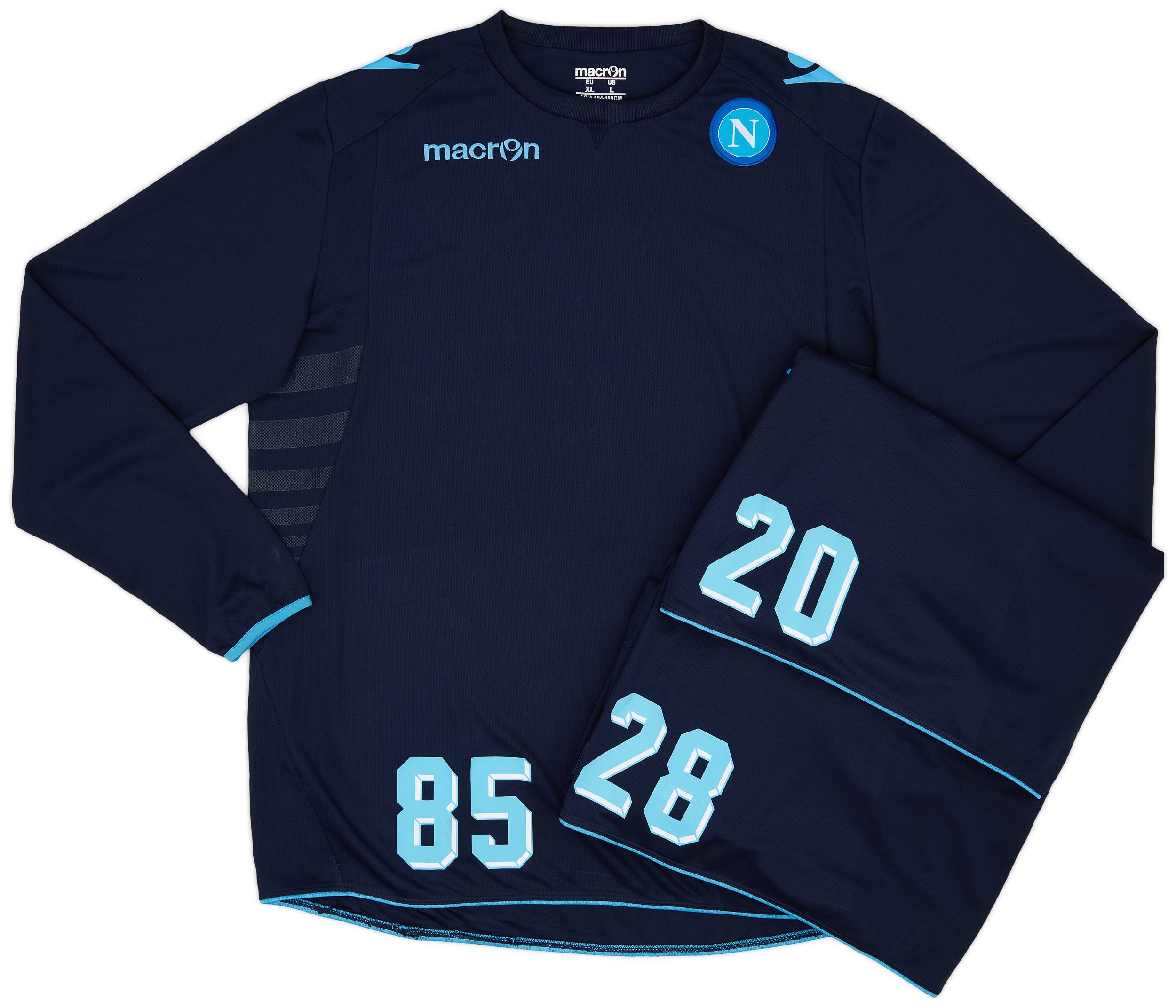 2013-14 Napoli Player Issue Training L/S Tee # -7/10 - (XL)