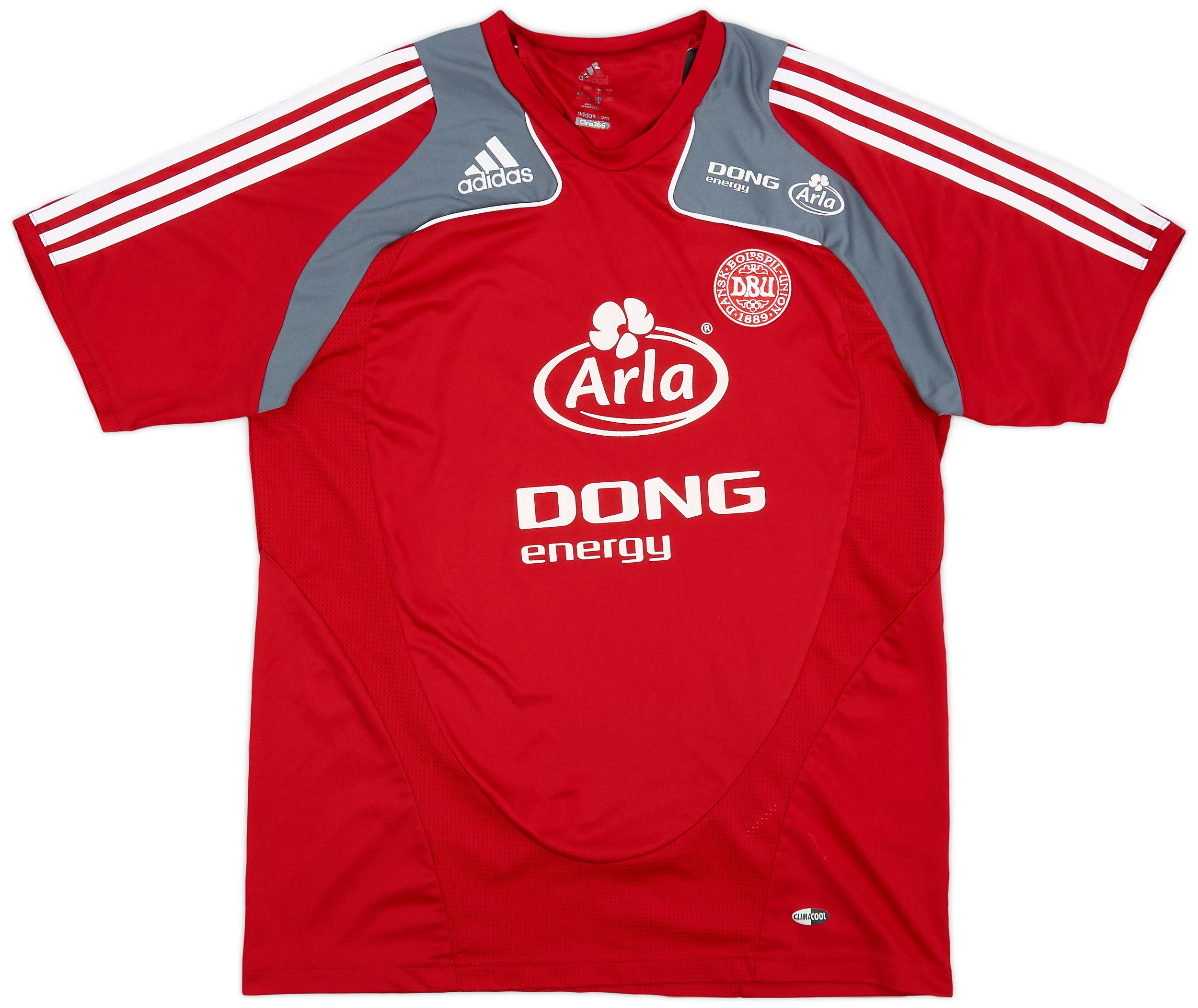 2007-08 Denmark adidas Training Shirt - 9/10 - (L)