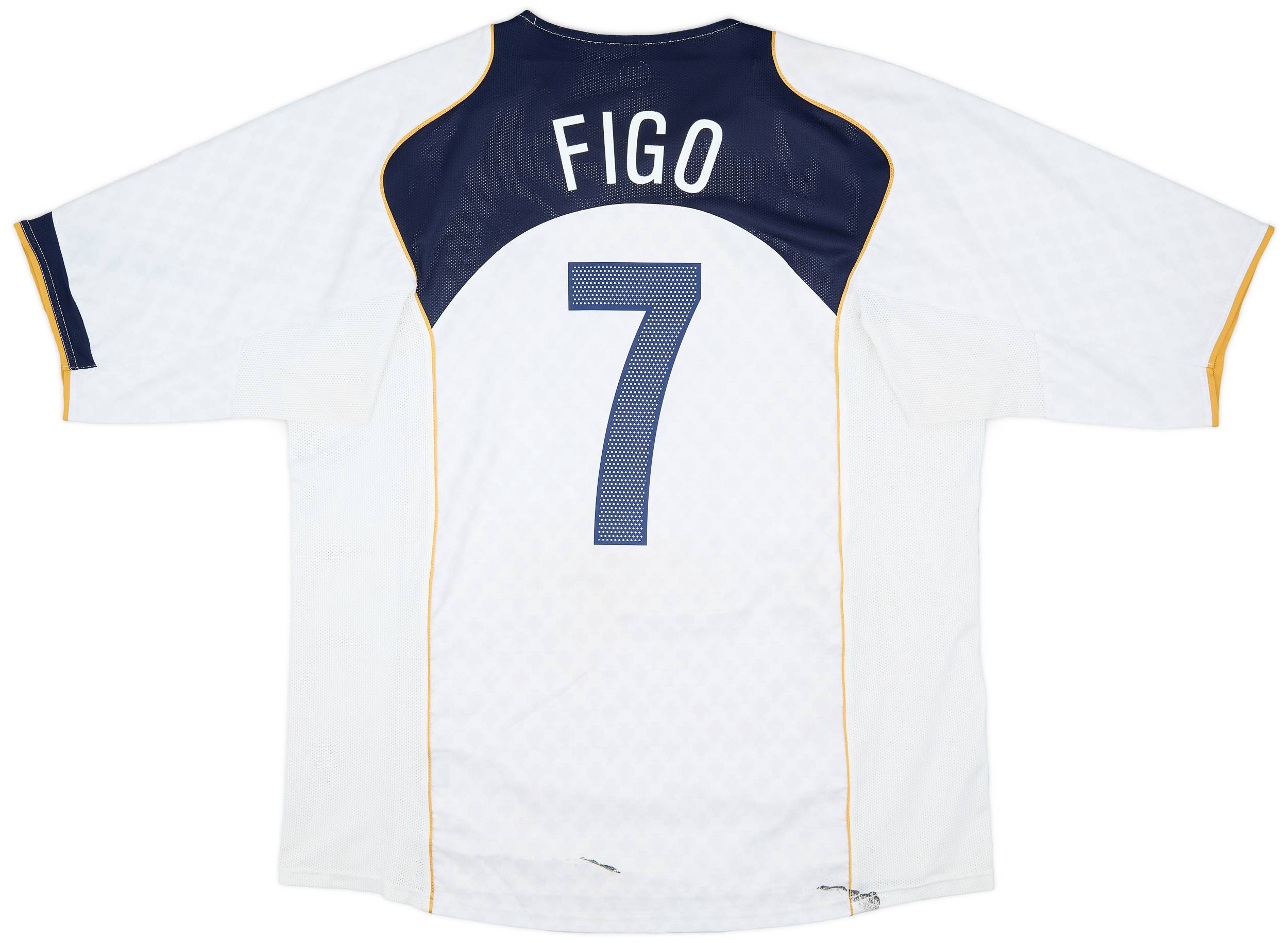 2004-06 Portugal Away Shirt Figo #7 - 6/10 - (XXL)