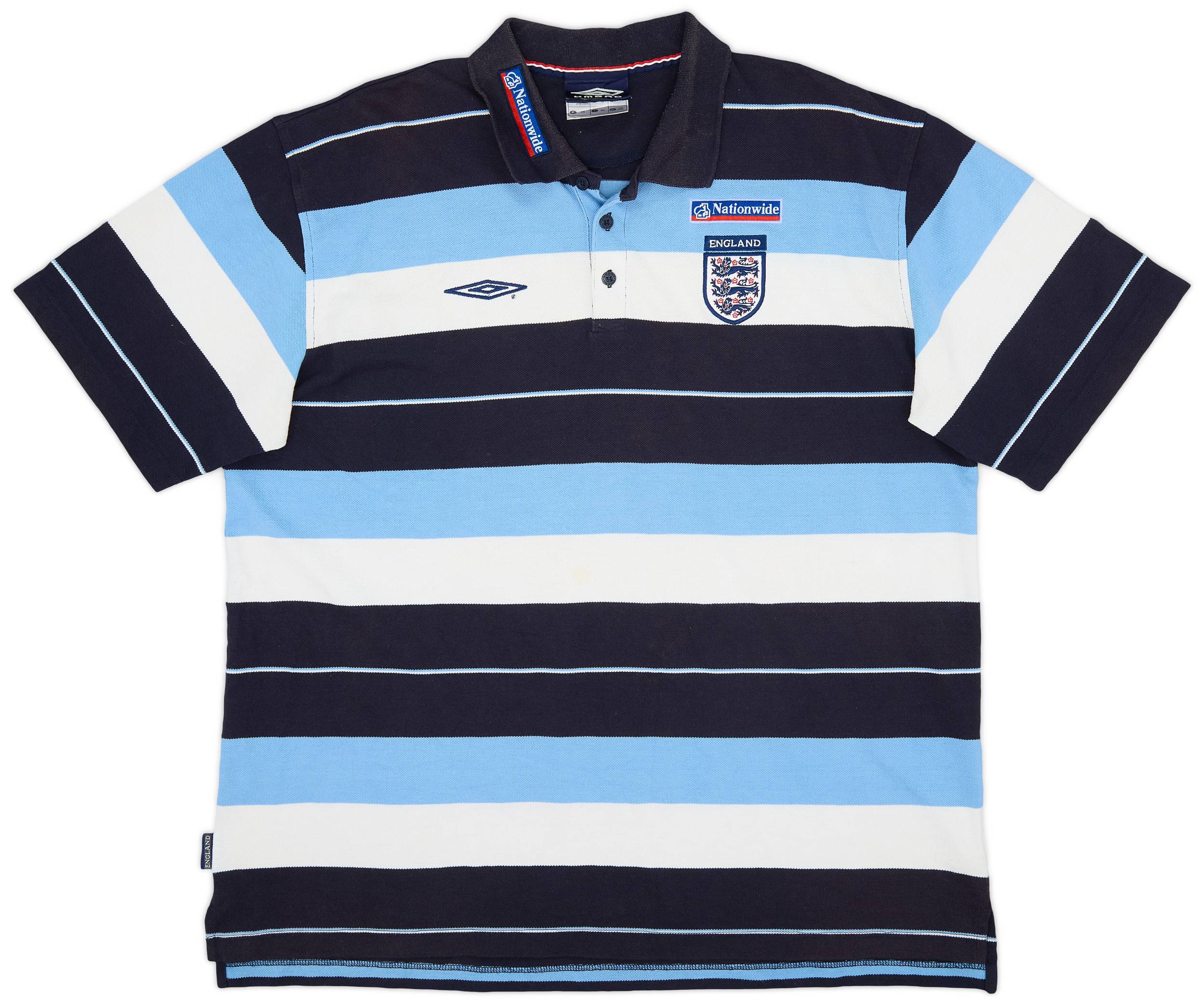 2002-03 England Umbro Polo Shirt - 7/10 - (XXL)