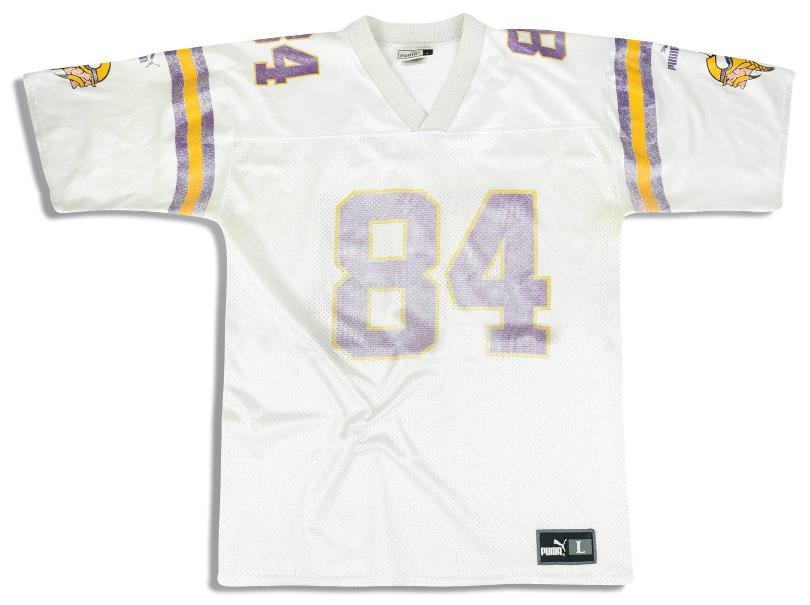 1999-00 Minnesota Vikings Moss #84 Puma Jersey (Away) L