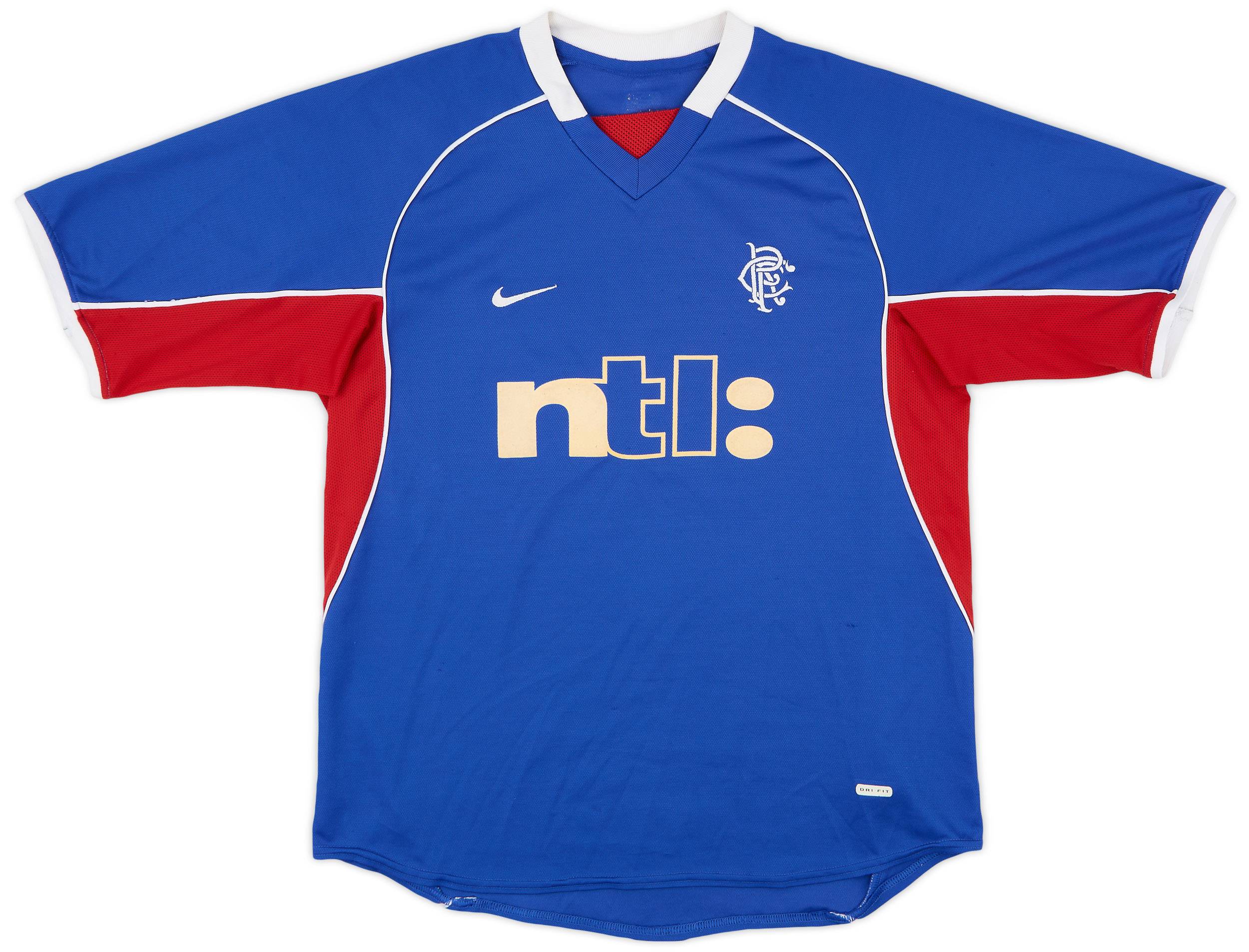 2001-02 Rangers Home Shirt - 5/10 - (M)
