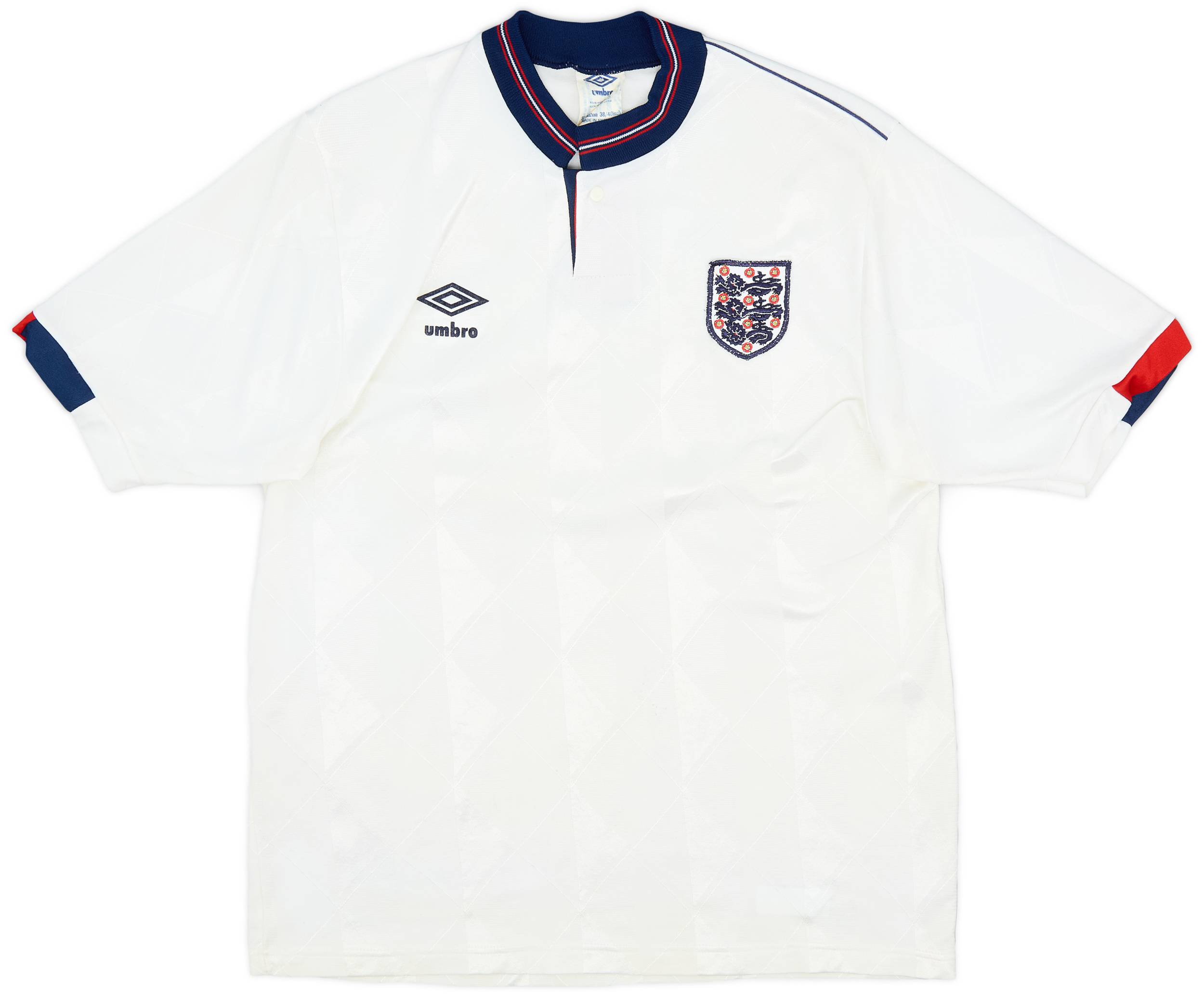 1987-90 England Home Shirt - 7/10 - (M)