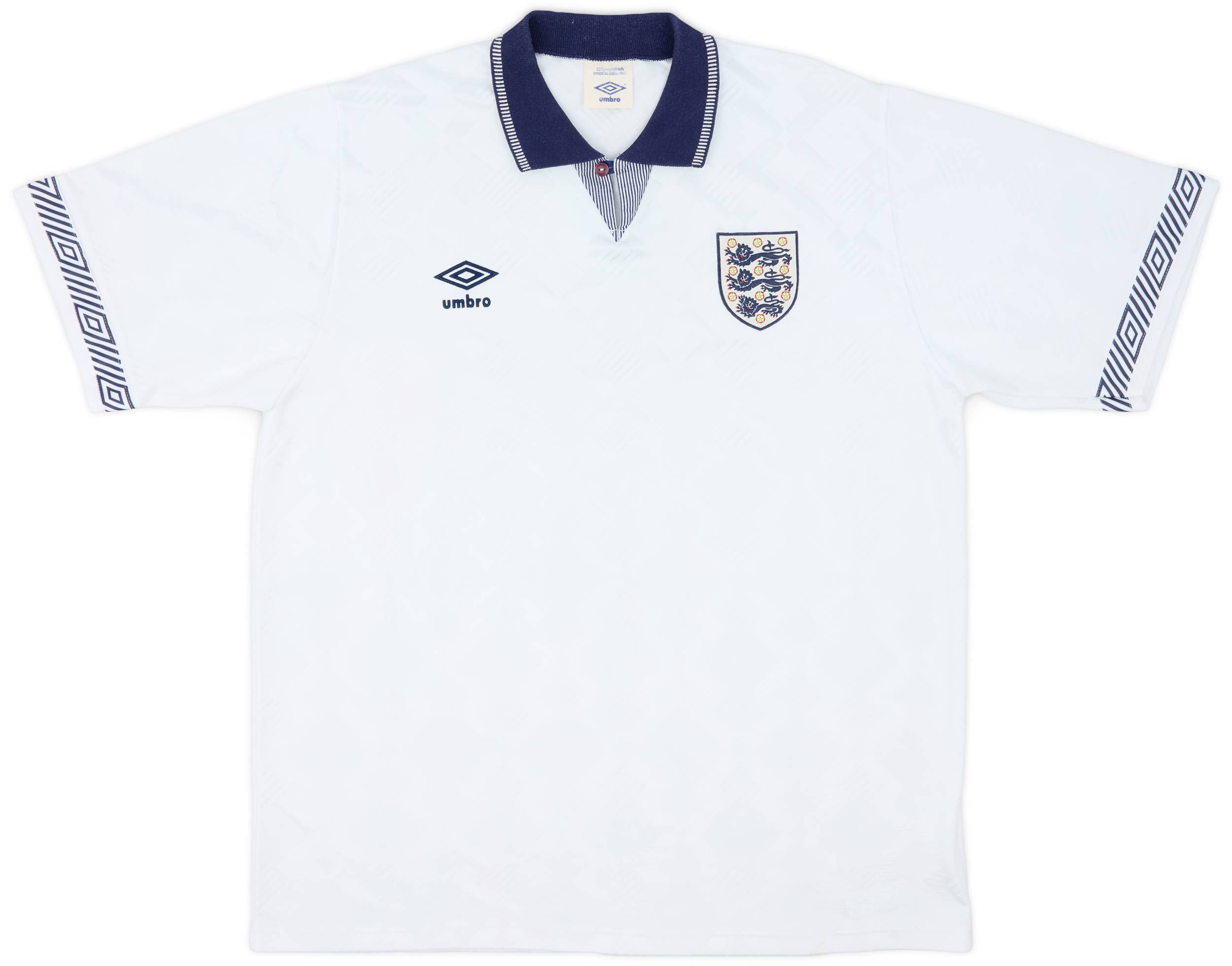 1990-92 England Home Shirt - 8/10 - (L)