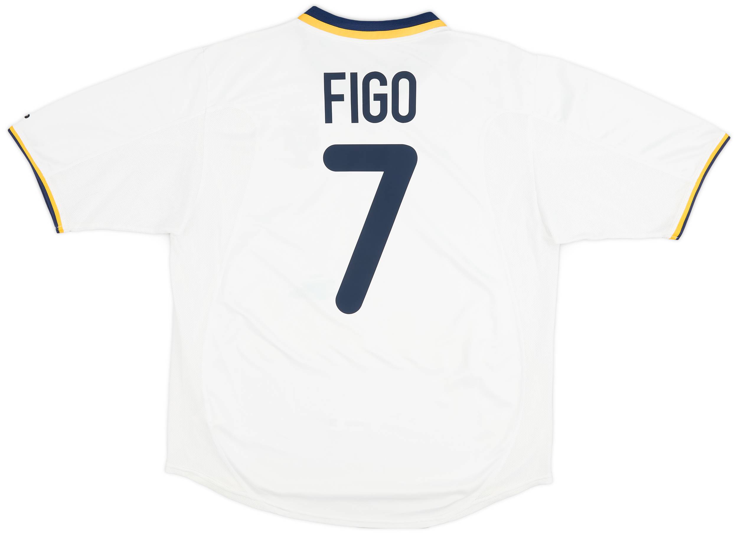 2000-02 Portugal Away Shirt Figo #7 - 8/10 - (L)