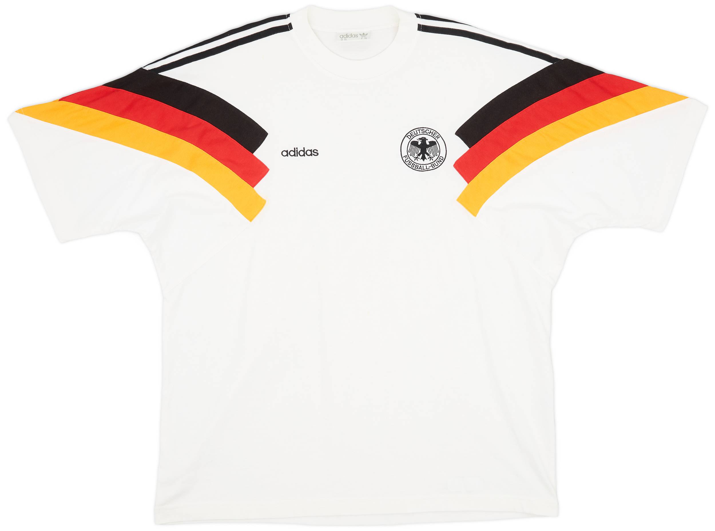 1992-94 Germany adidas Cotton Tee - 8/10 - (XL)