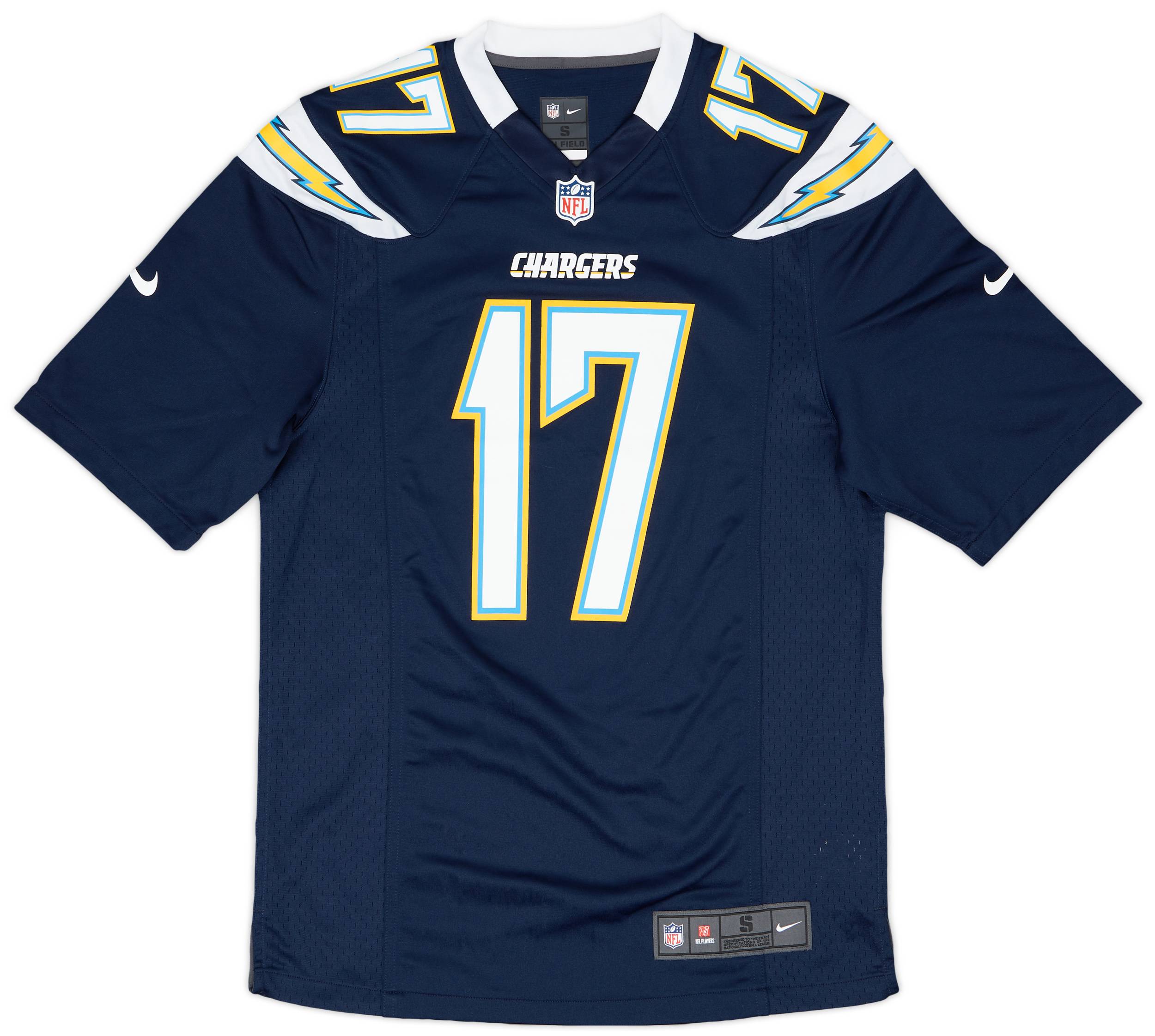2012-16 San Diego Chargers Rivers #17 Nike Game Home Jersey - 9/10 - (S)