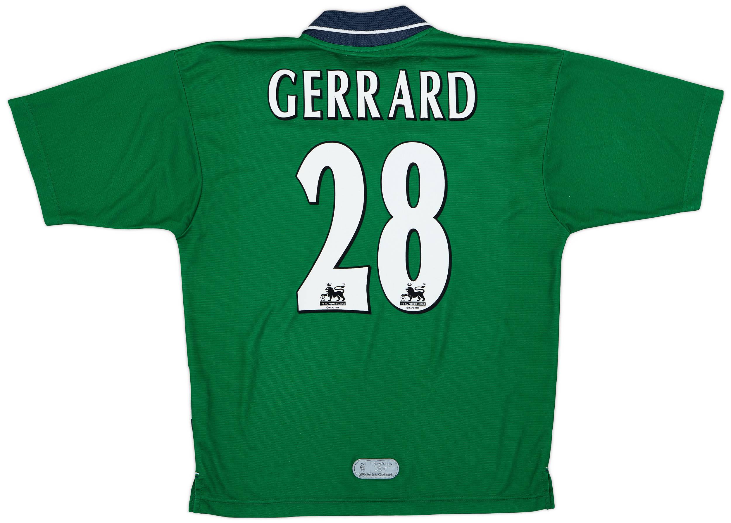 1999-00 Liverpool Away Shirt Gerrard #28 - 7/10 - (M)
