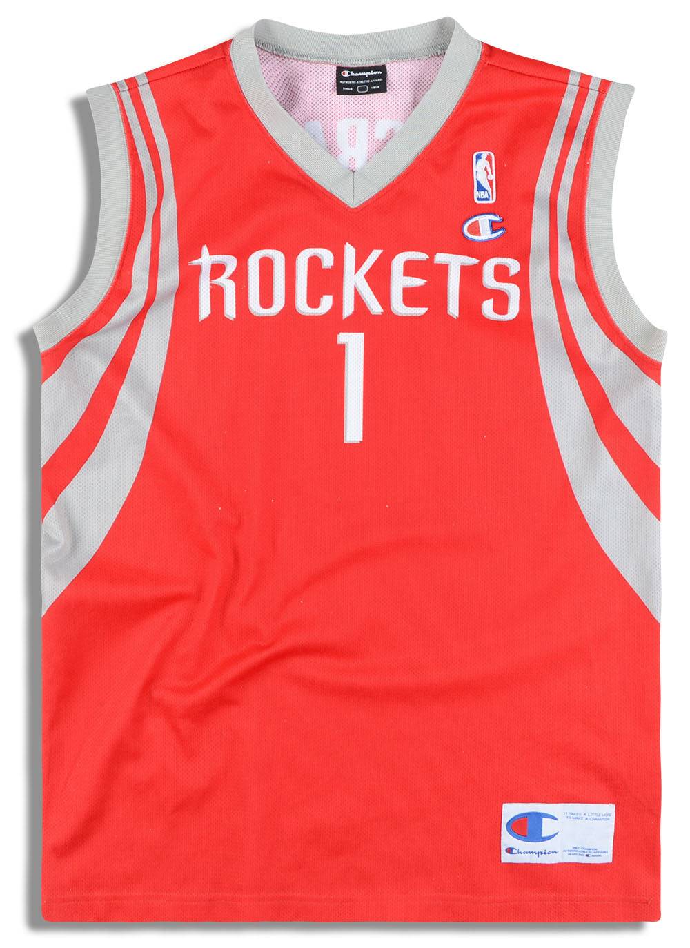 2004-10 Houston Rockets McGrady #1 Champion Jersey (Away) XL