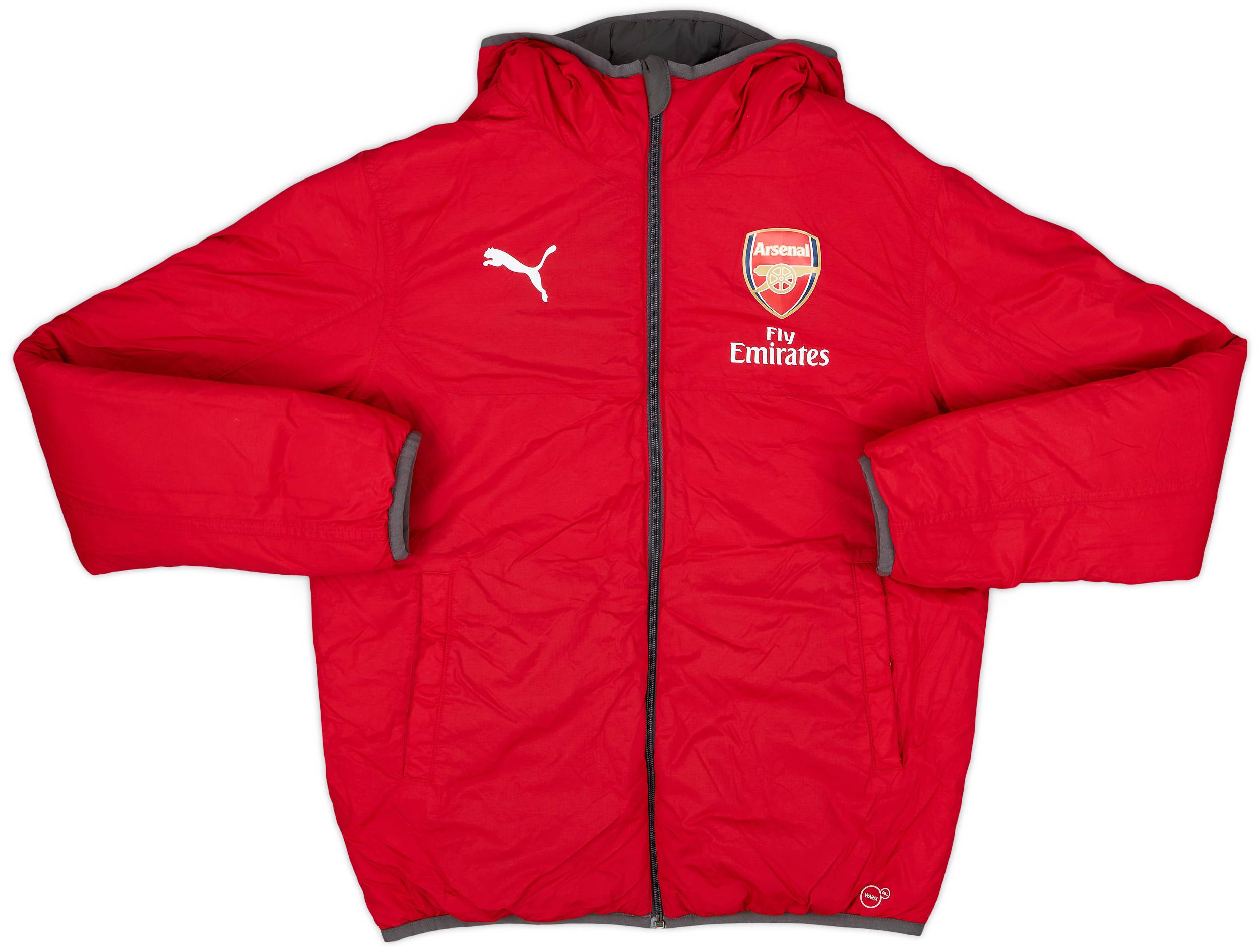 2017-18 Arsenal Puma Reversible Padded Bench Coat - 8/10 - (S)