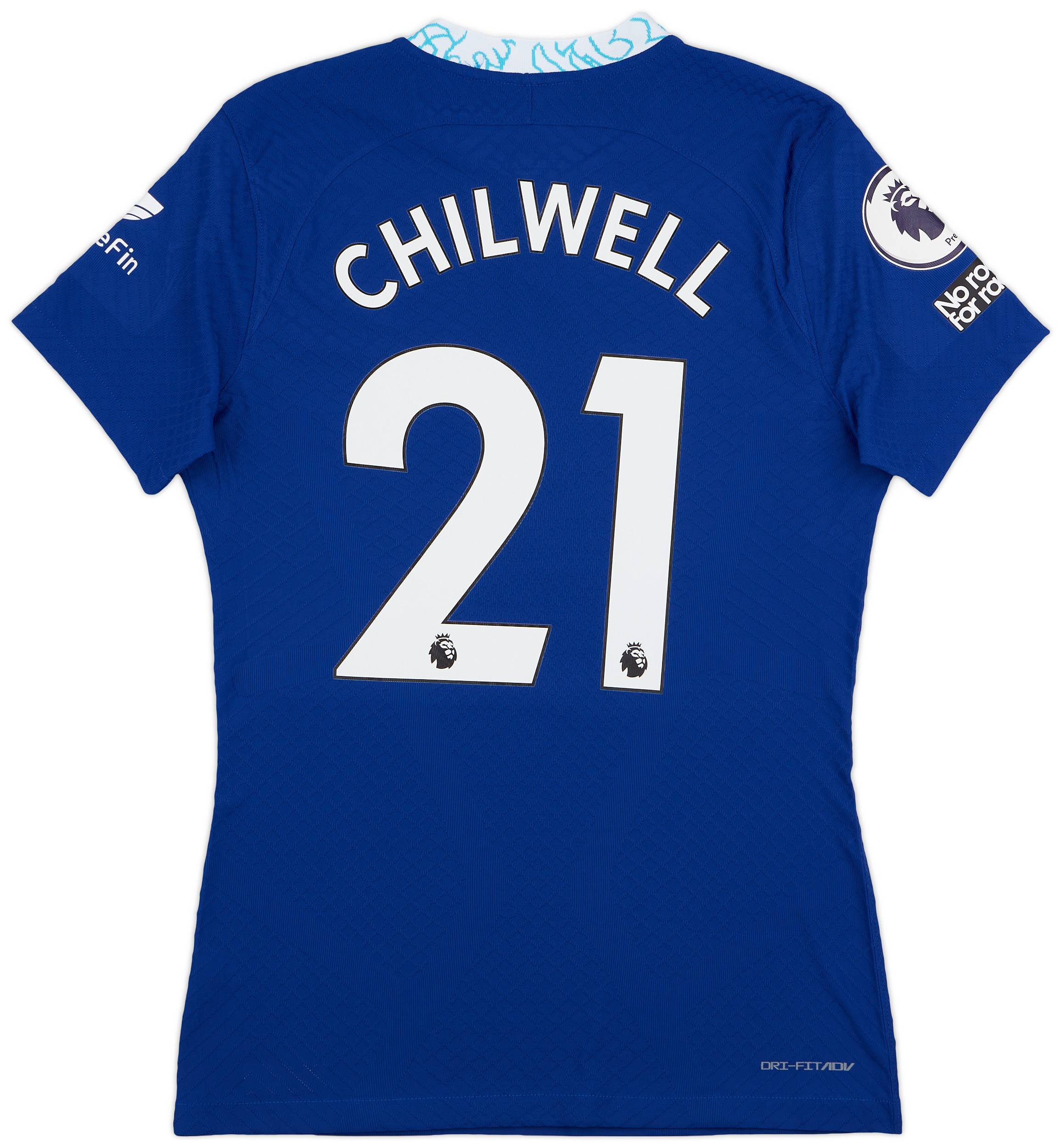 2022-23 Chelsea Match Issue Home Shirt Chilwell #21