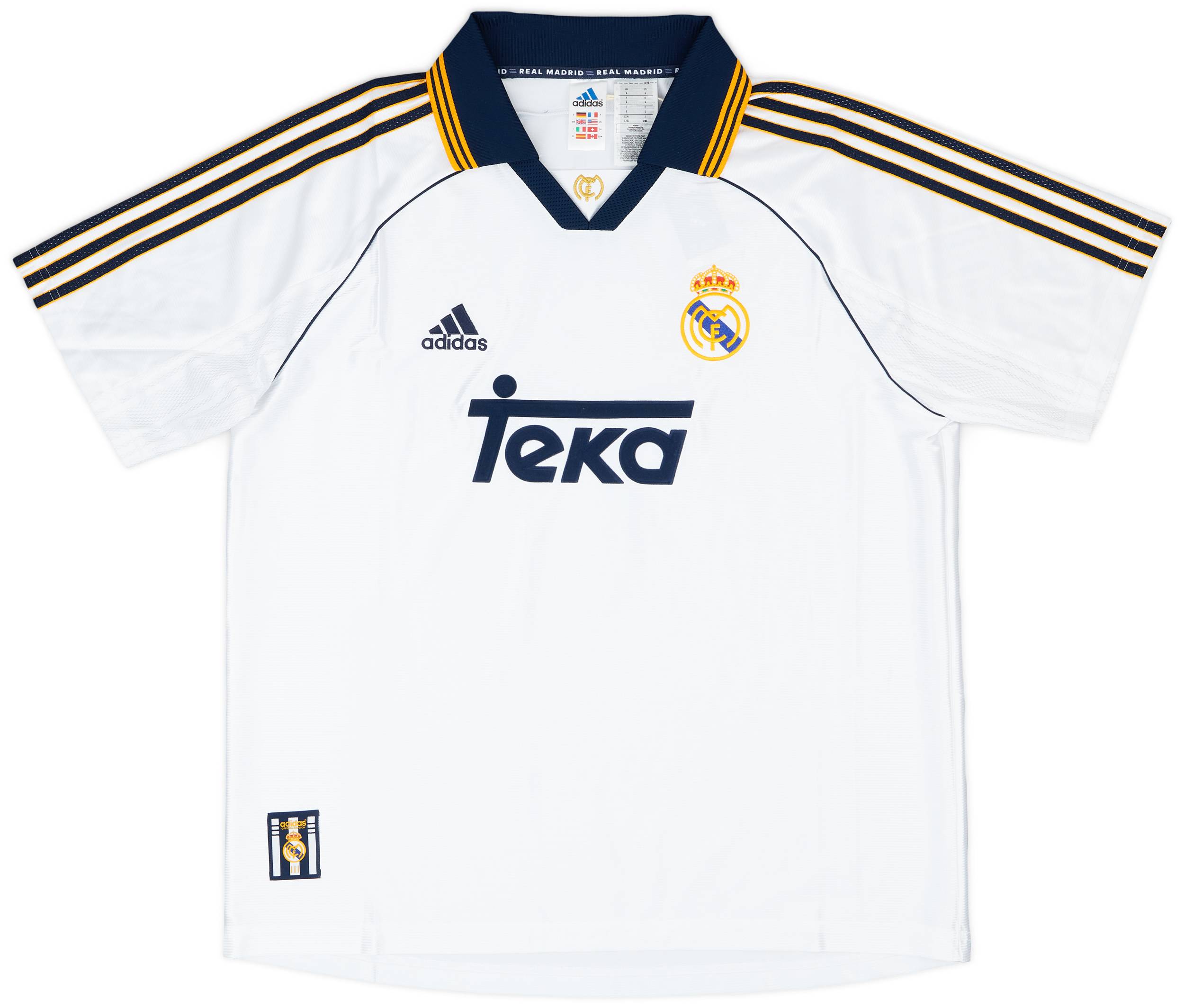1999-00 Real Madrid adidas Reissue Home Shirt Raul #7