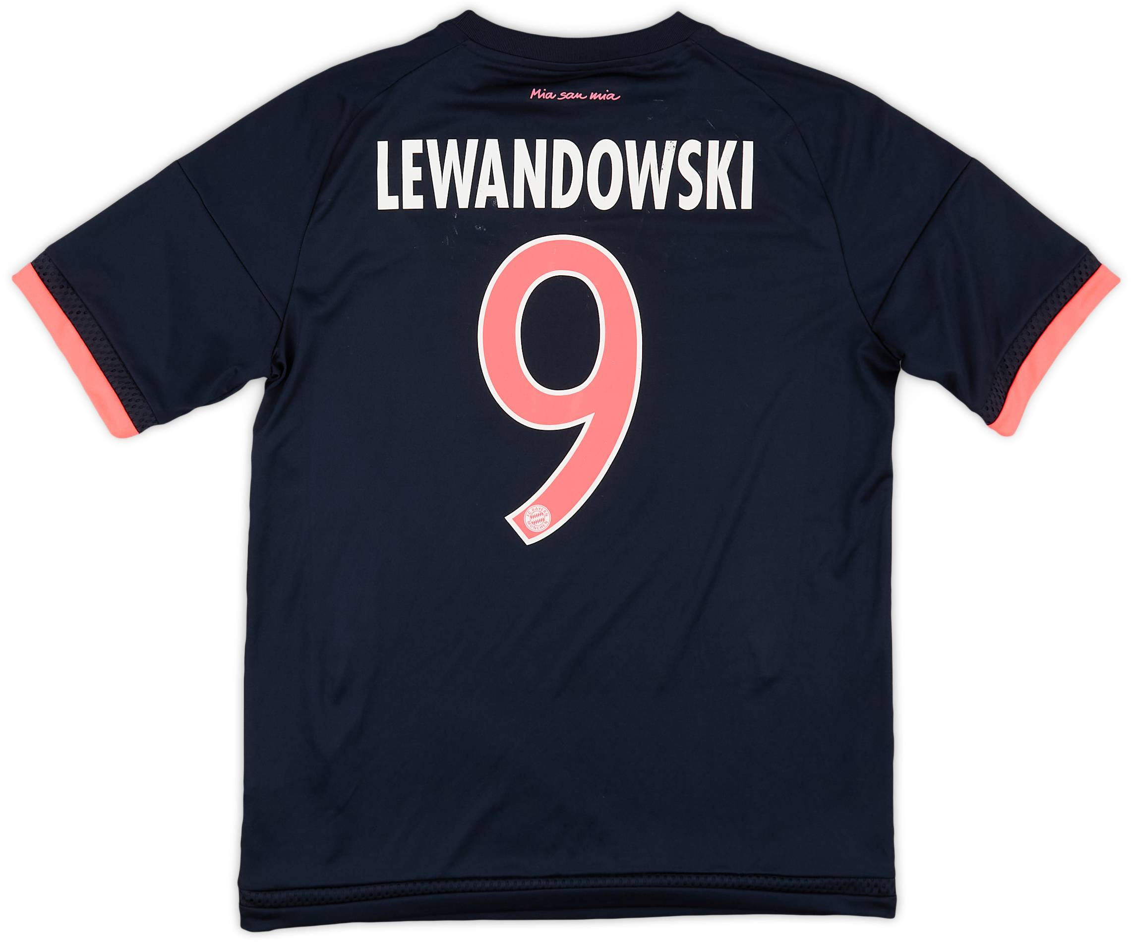 2015-16 Bayern Munich Third Shirt Lewandowski #9 - 7/10 - (XL.Boys)