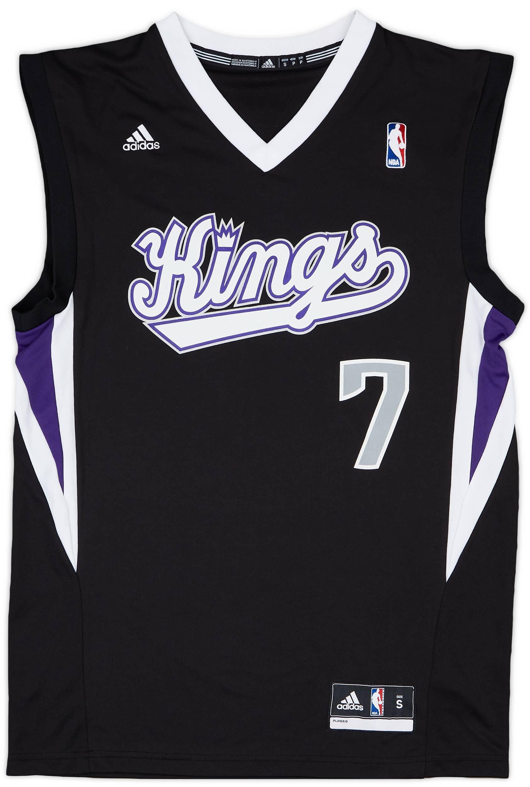 2011-14 Sacramento Kings Fredette #7 adidas Alternate Jersey - 9/10 - (S)