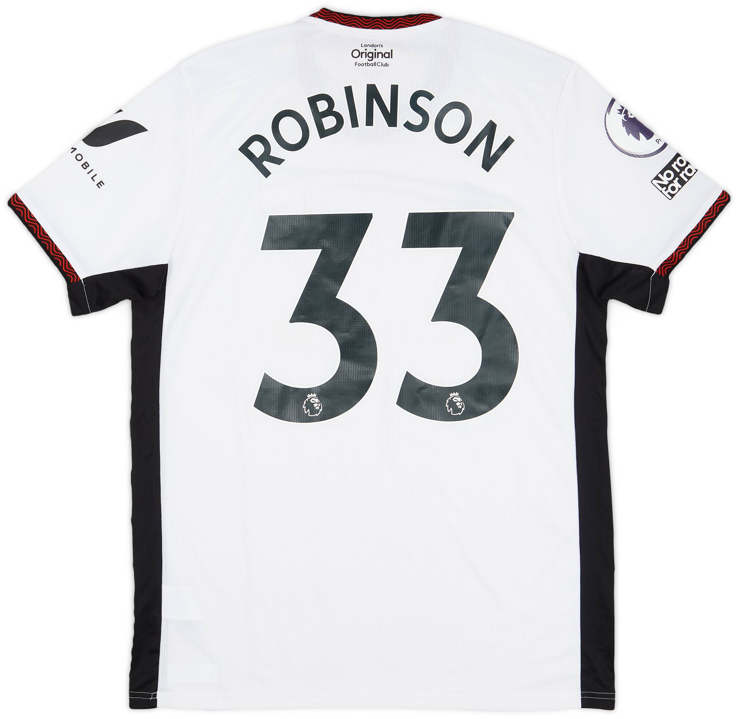 2022-23 Fulham Match Issue Home Shirt Robinson #33