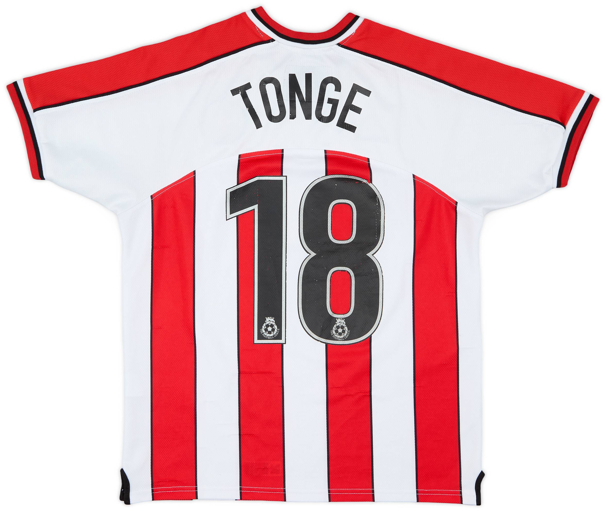 2002-04 Sheffield United Home Shirt Tonge #18 - 6/10 - (L.Boys)