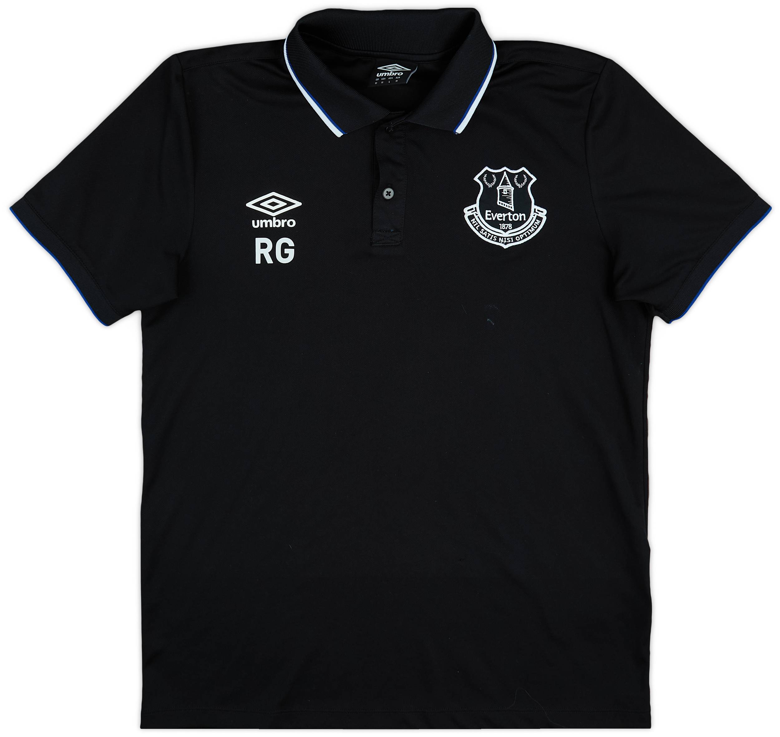 2018-19 Everton Staff Issue Umbro Polo Shirt RG - 8/10 - (M)