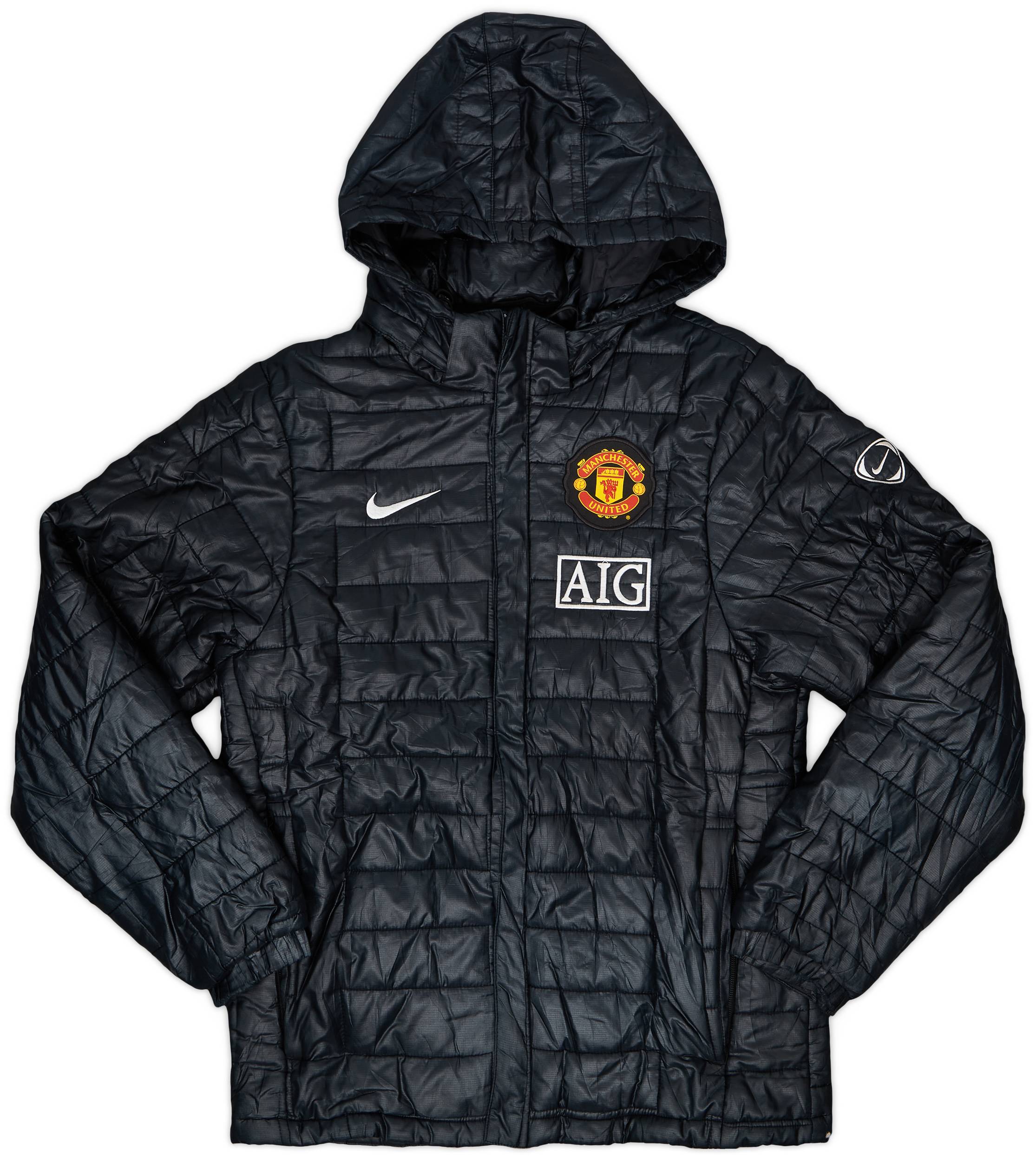 2009-10 Manchester United Nike Padded Bench Coat - 6/10 - (S)
