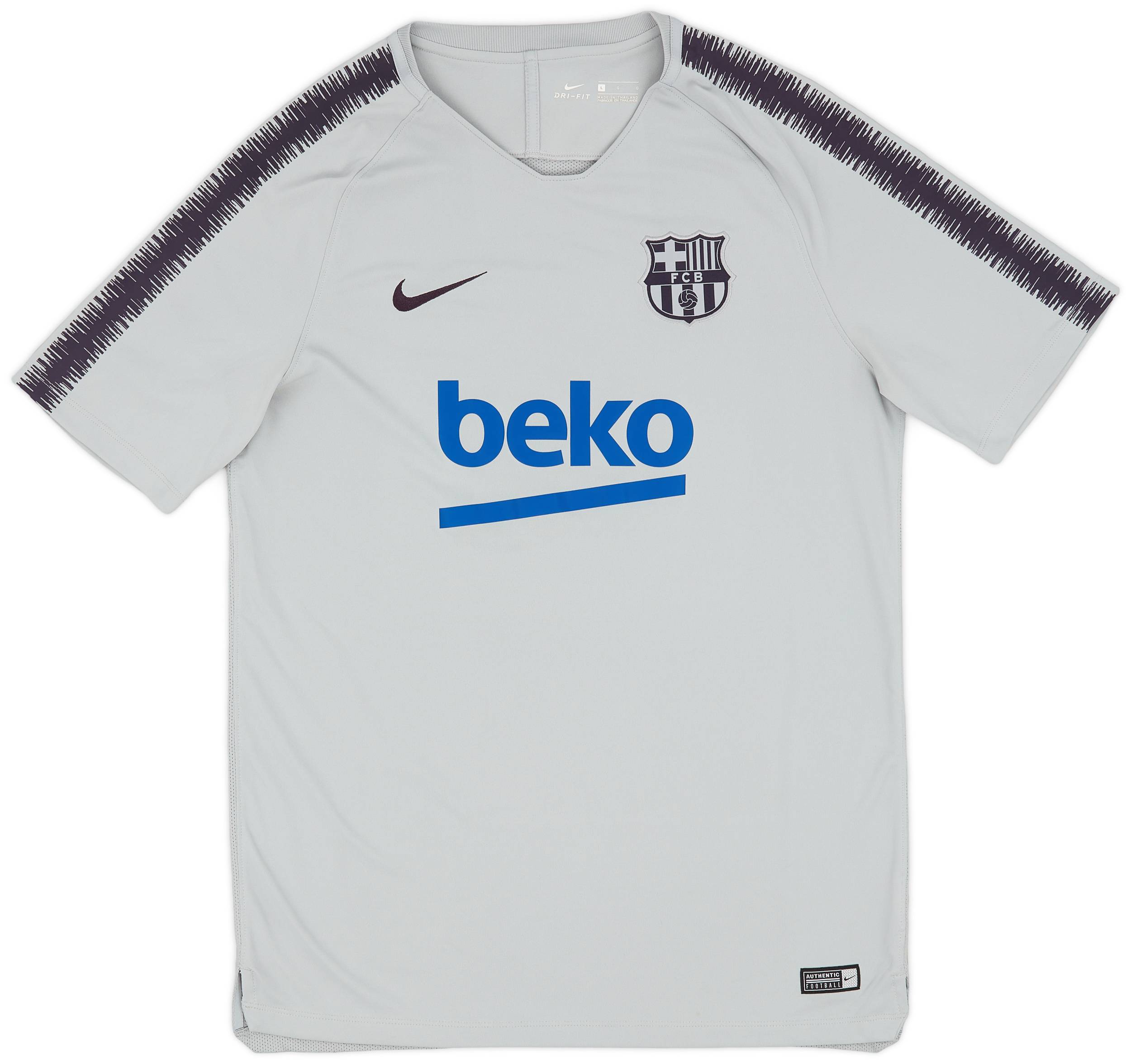 2018-19 Barcelona Nike Training Shirt - 8/10 - (L)