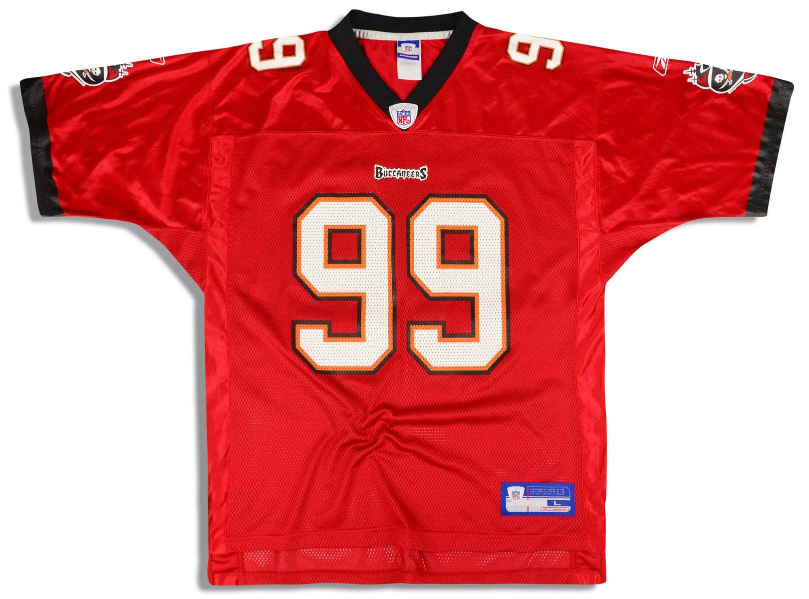 2002-03 Tampa Bay Buccaneers Sapp #99 Reebok On Field Jersey (Home) L