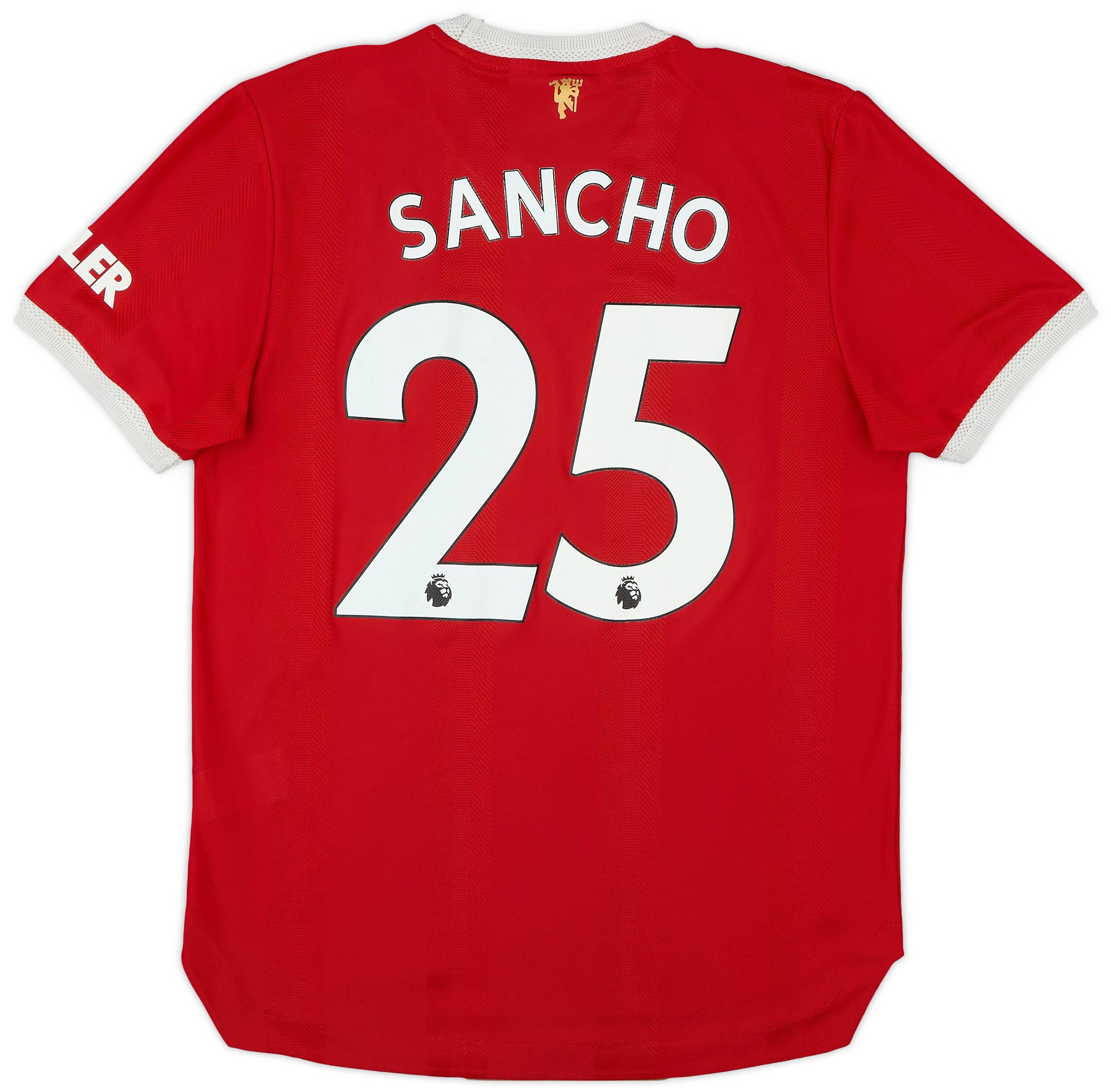 2021-22 Manchester United Authentic Home Shirt Sancho #25 - 7/10 - (M)