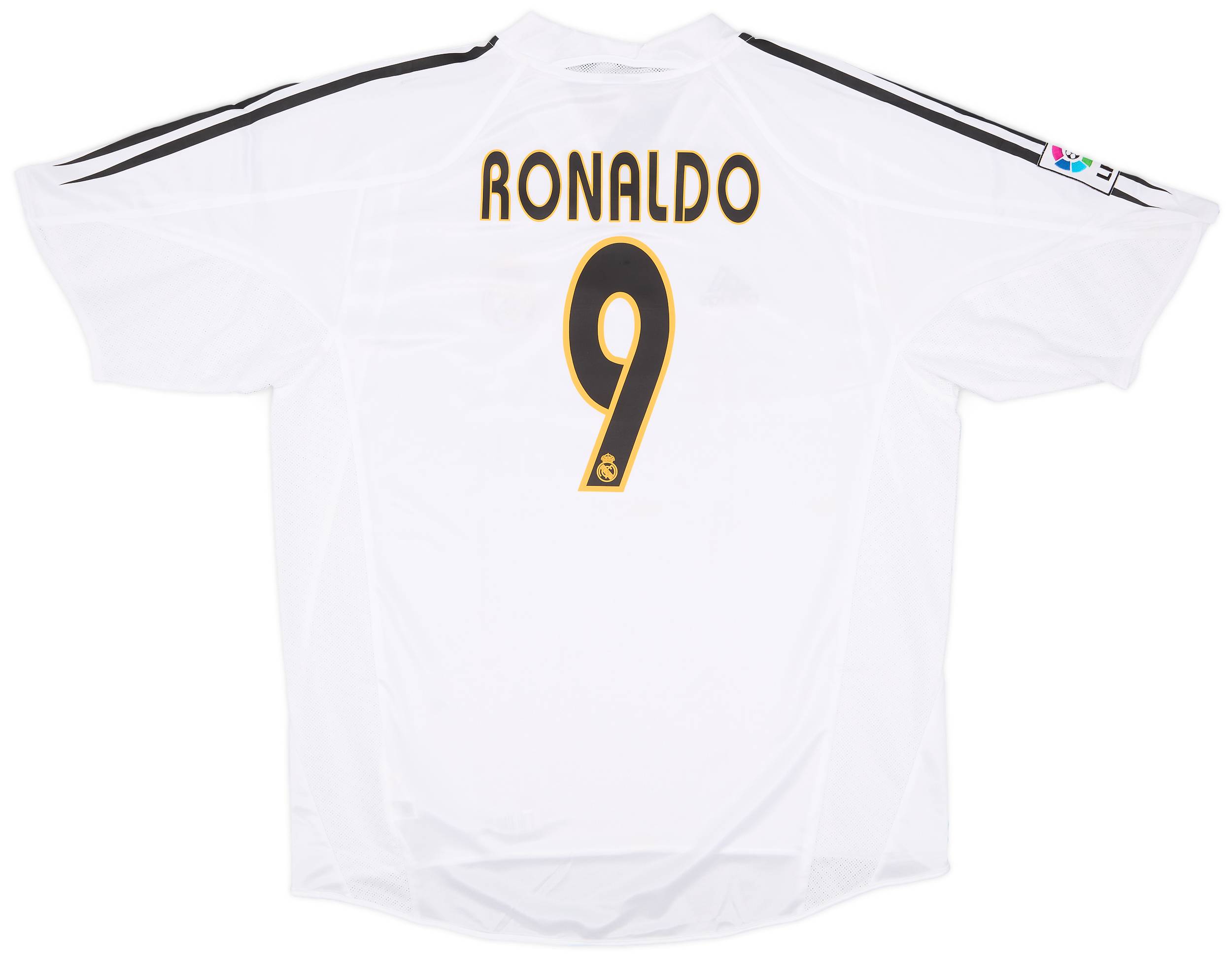 2004-05 Real Madrid Home Shirt Ronaldo #9 (XL)