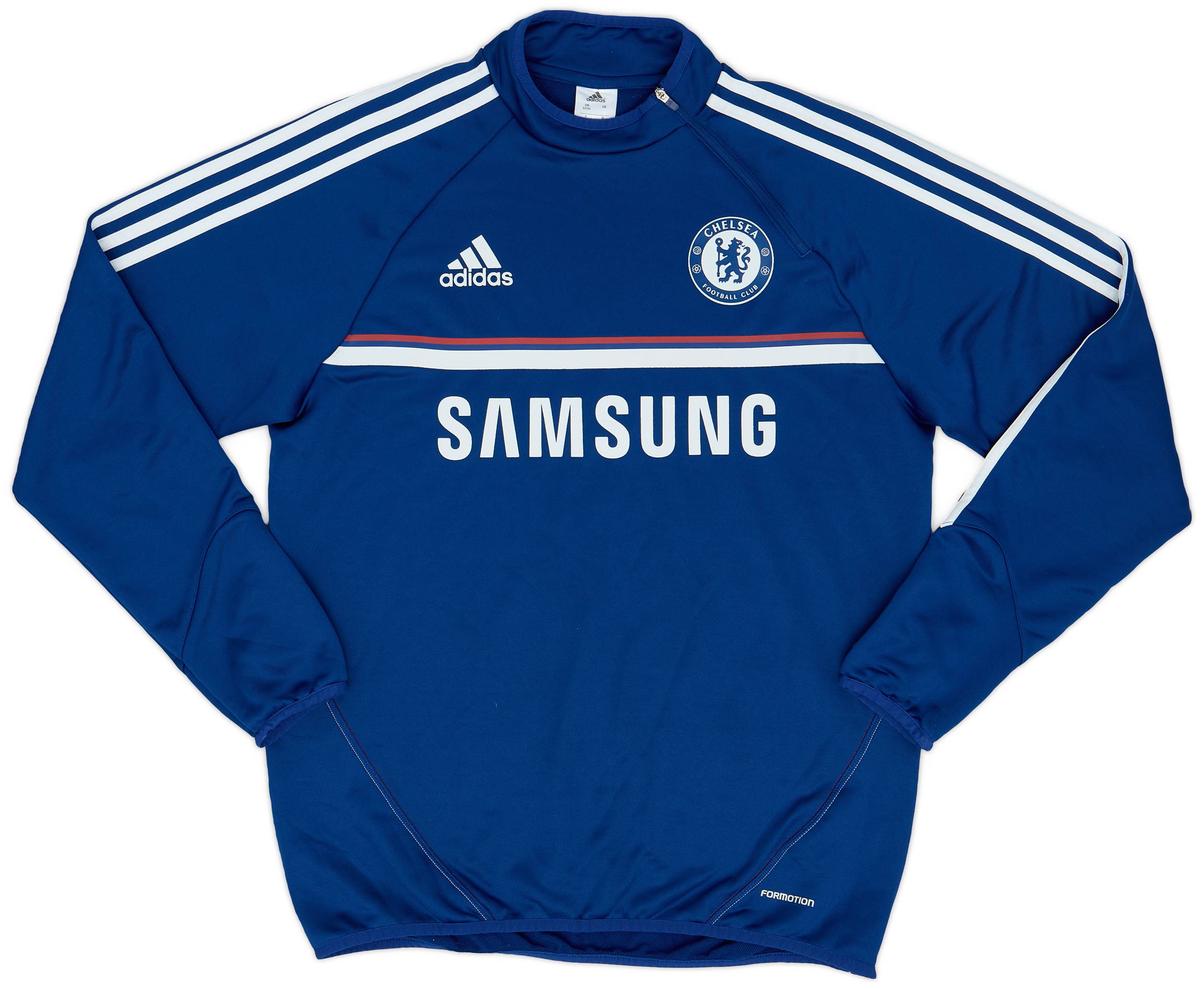 2013-14 Chelsea adidas Formotion 1/4 Zip Sweat Top - 9/10 - (L)