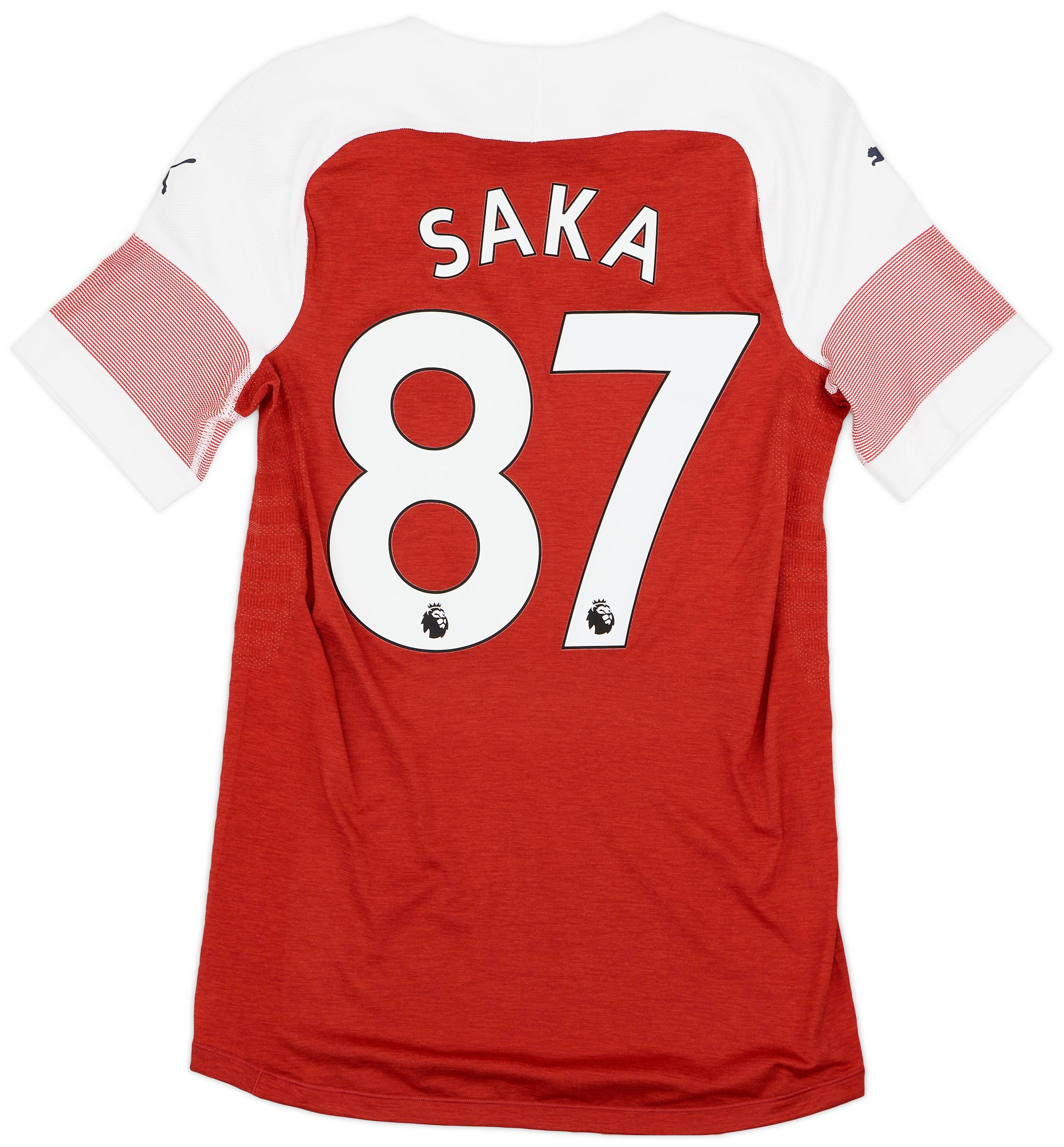 2018-19 Arsenal Authentic Home Shirt Saka #87 (L)