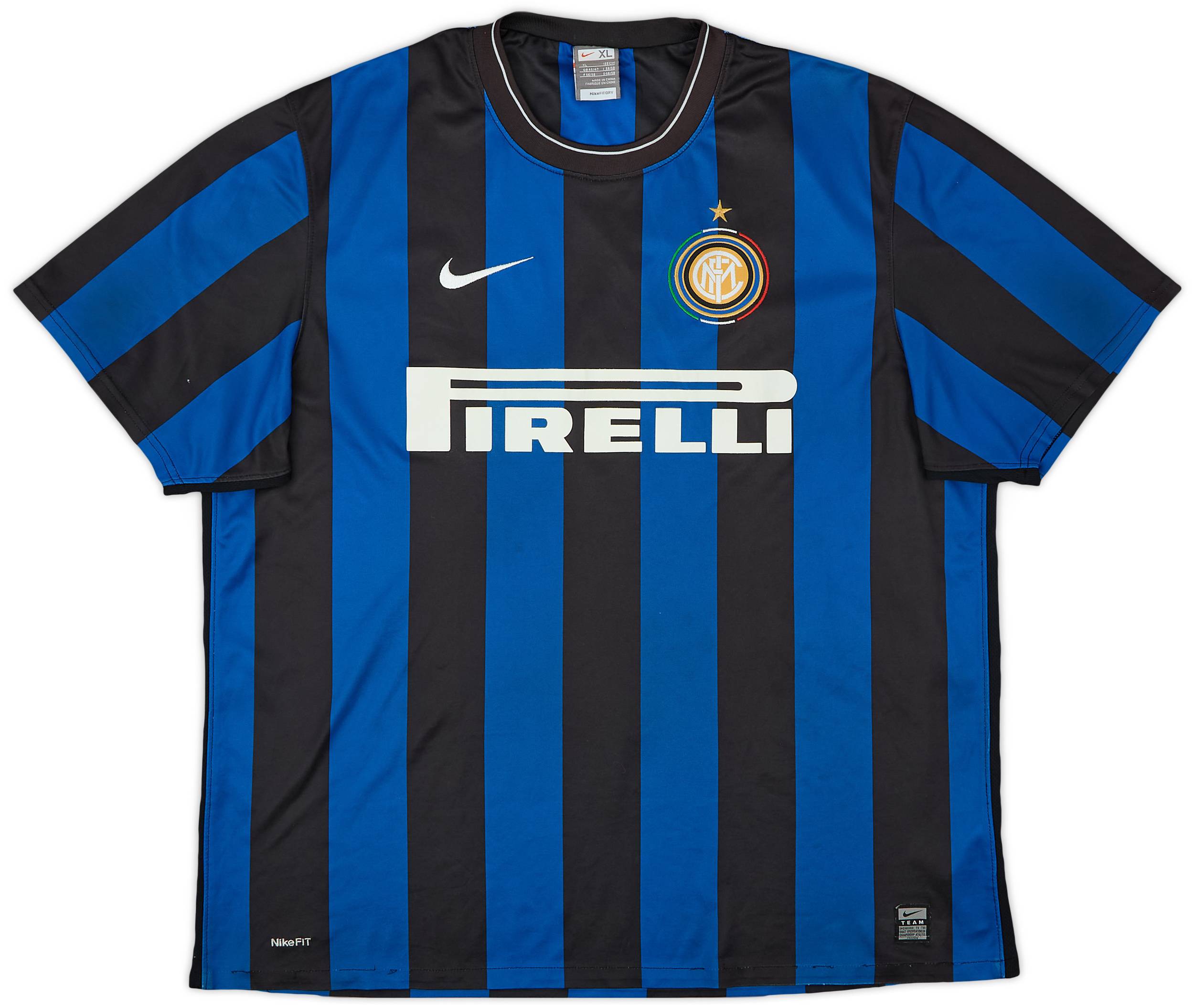 2009-10 Inter Milan Basic Home Shirt - 9/10 - (XL)