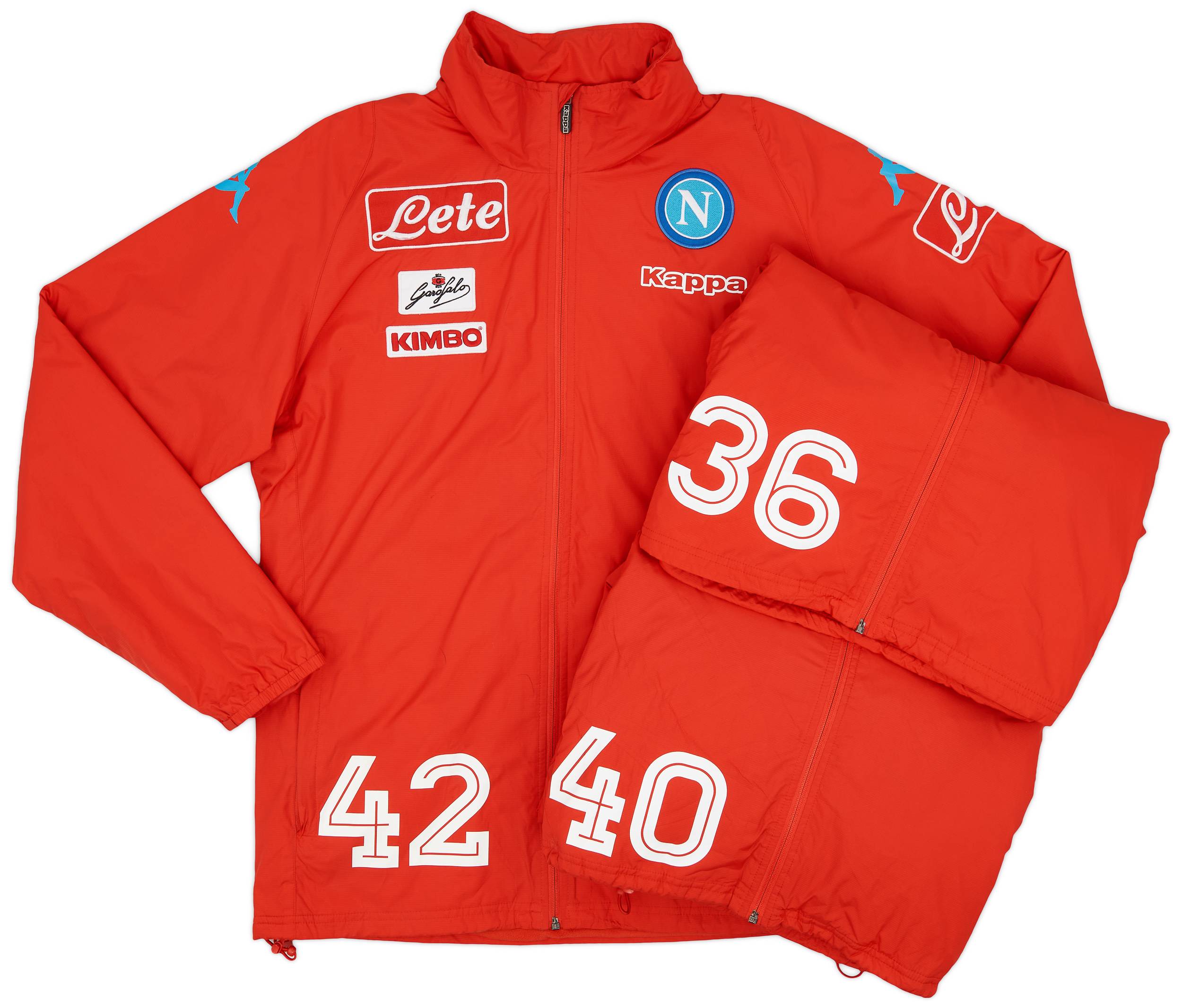 2016-17 Napoli Player Issue Training Jacket # - 7/10 - (L)