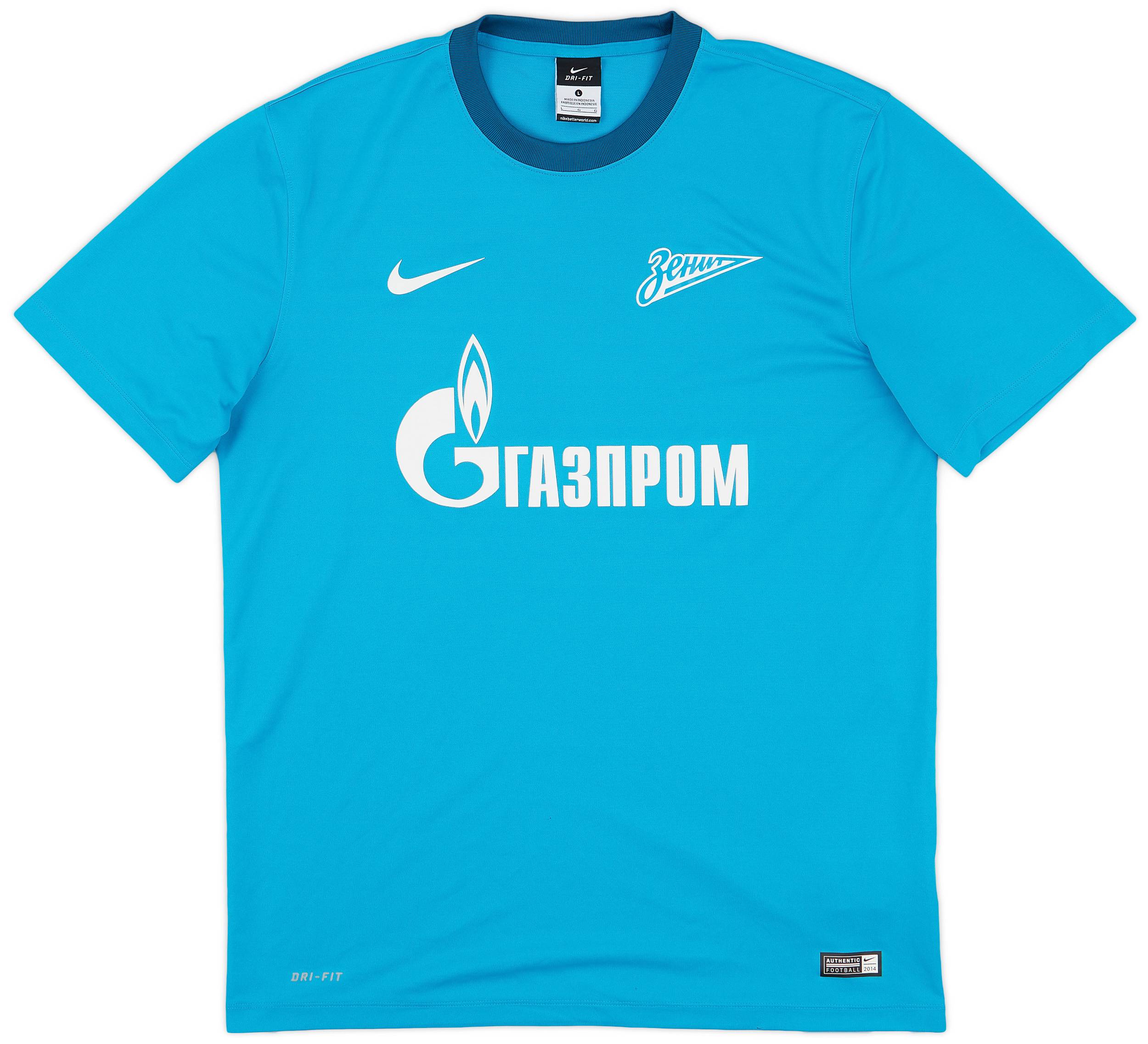 2014-15 Zenit St. Petersburg Basic Home Shirt - 10/10 - (L)
