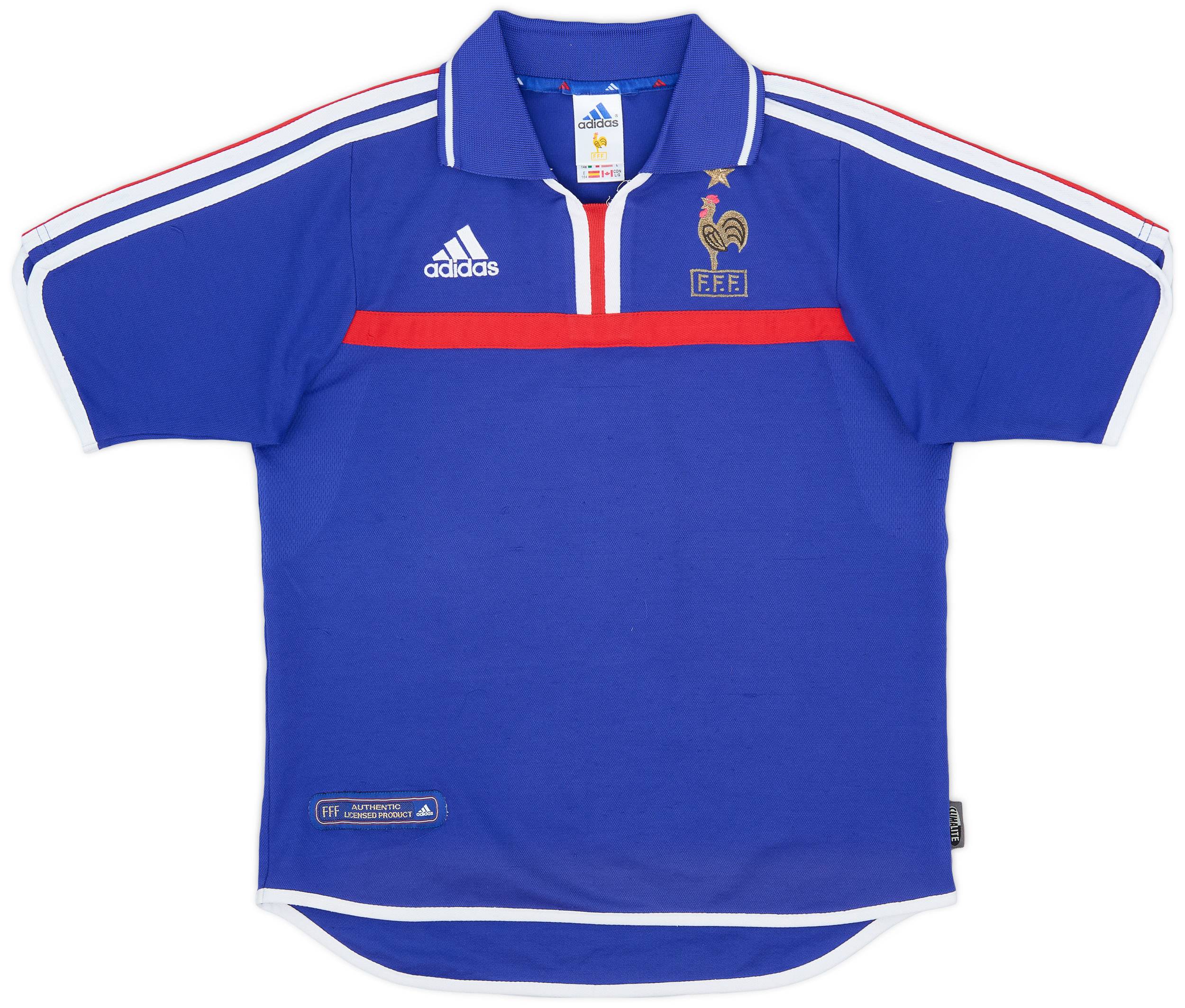 2000-02 France Home Shirt - 8/10 - (Y)