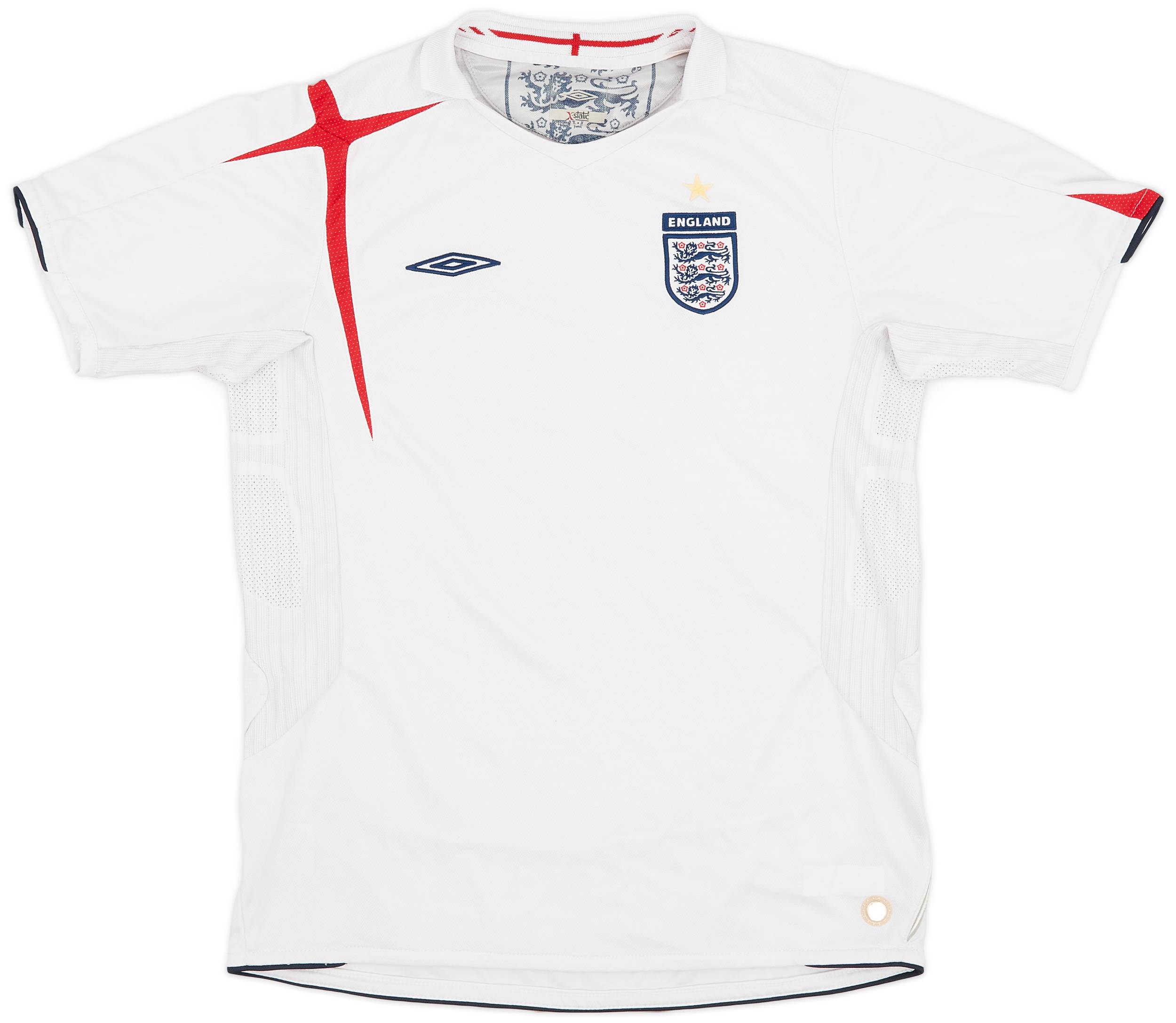 2005-07 England Home Shirt - 8/10 - (XL.Boys)
