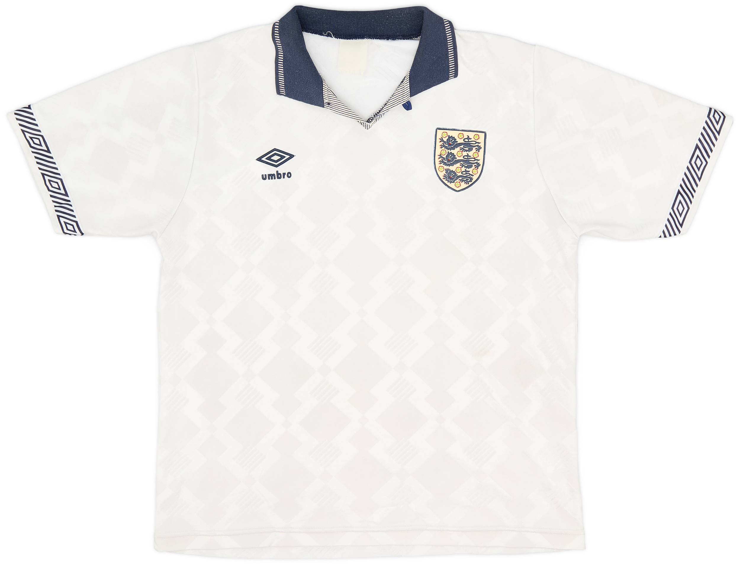 1990-92 England Home Shirt - 7/10 - (L)