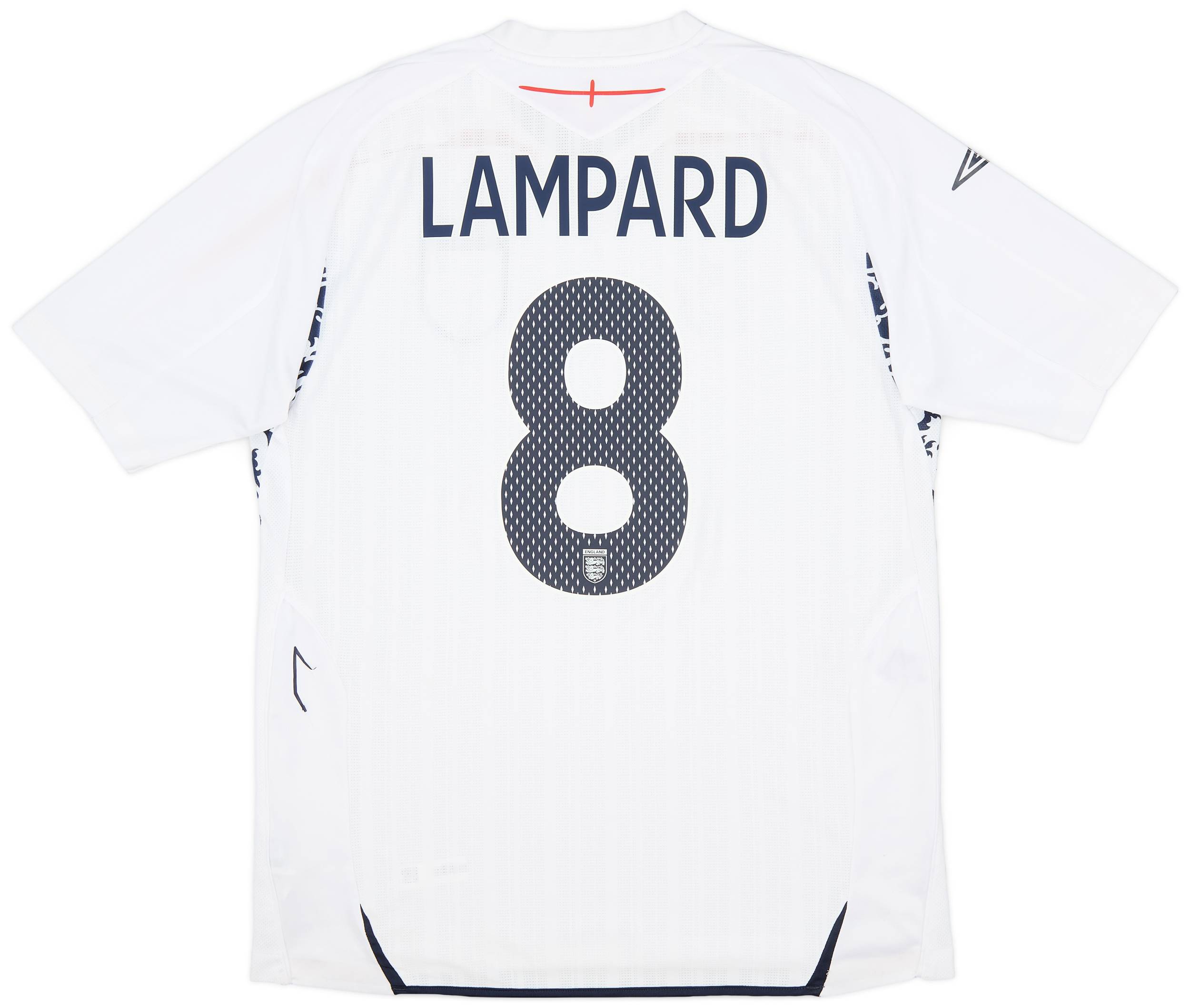 2007-09 England Home Shirt Lampard #8 - 4/10 - (L)