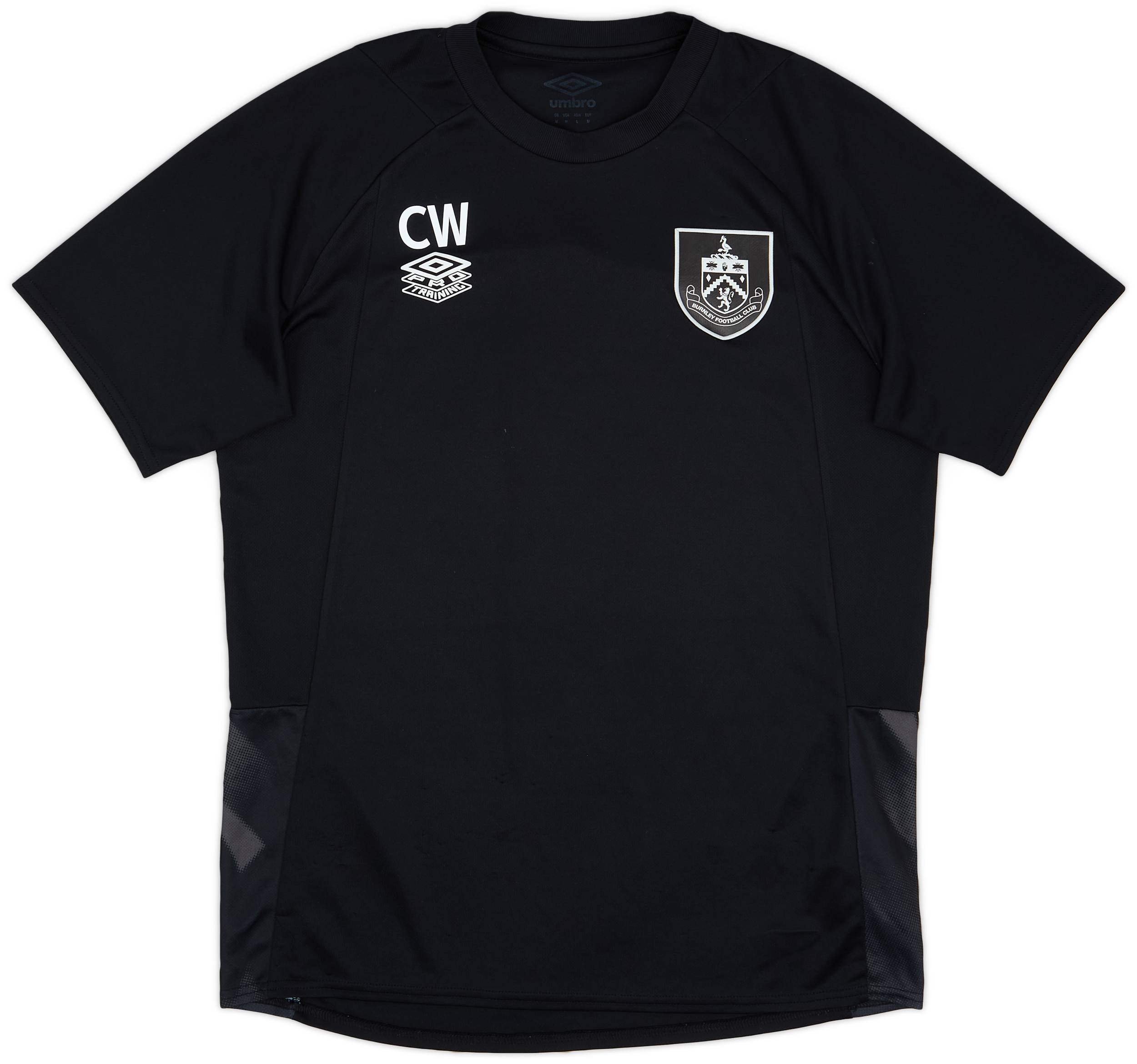 2021-22 Burnley Staff Issue Umbro Training Shirt 'CW' - 8/10 - (M)