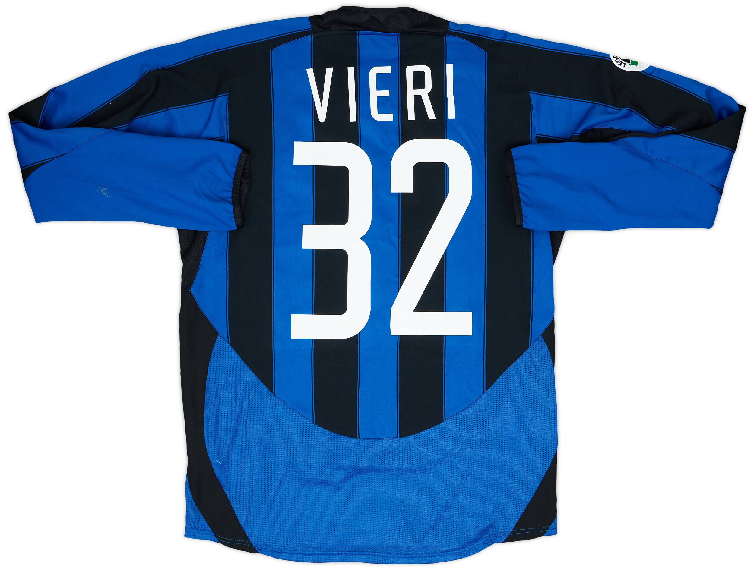 2003-04 Inter Milan Match Issue Home Shirt Vieri #32