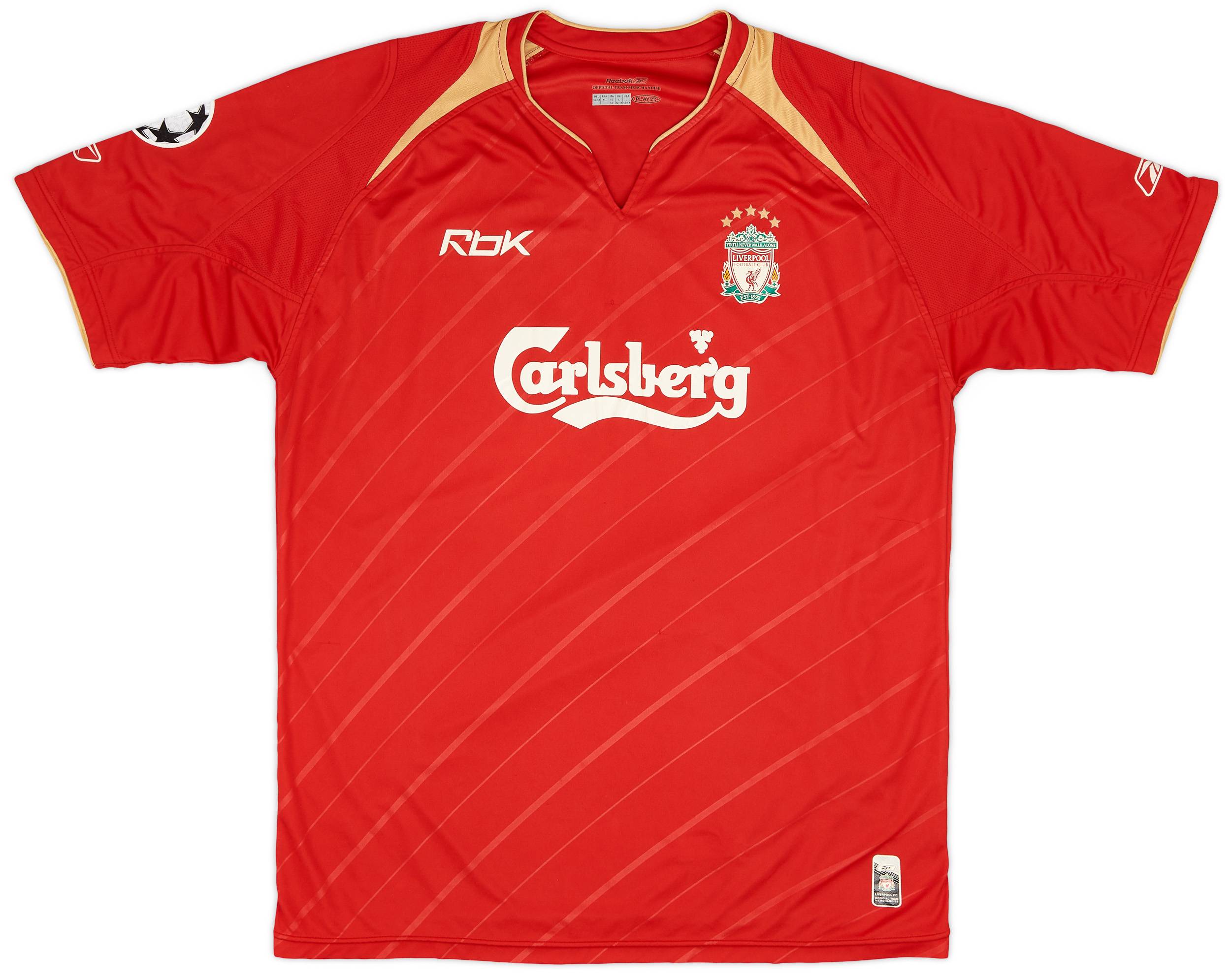 2005-06 Liverpool CL Home Shirt - 7/10 - (L)