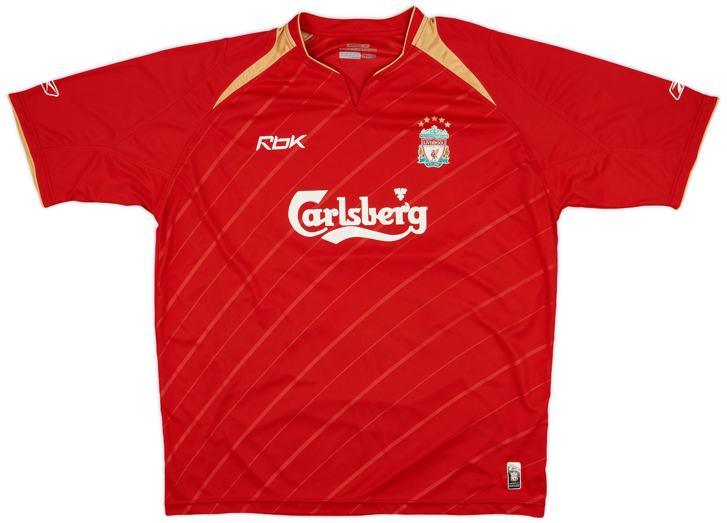 2005-06 Liverpool CL Home Shirt - 7/10 - (XL)