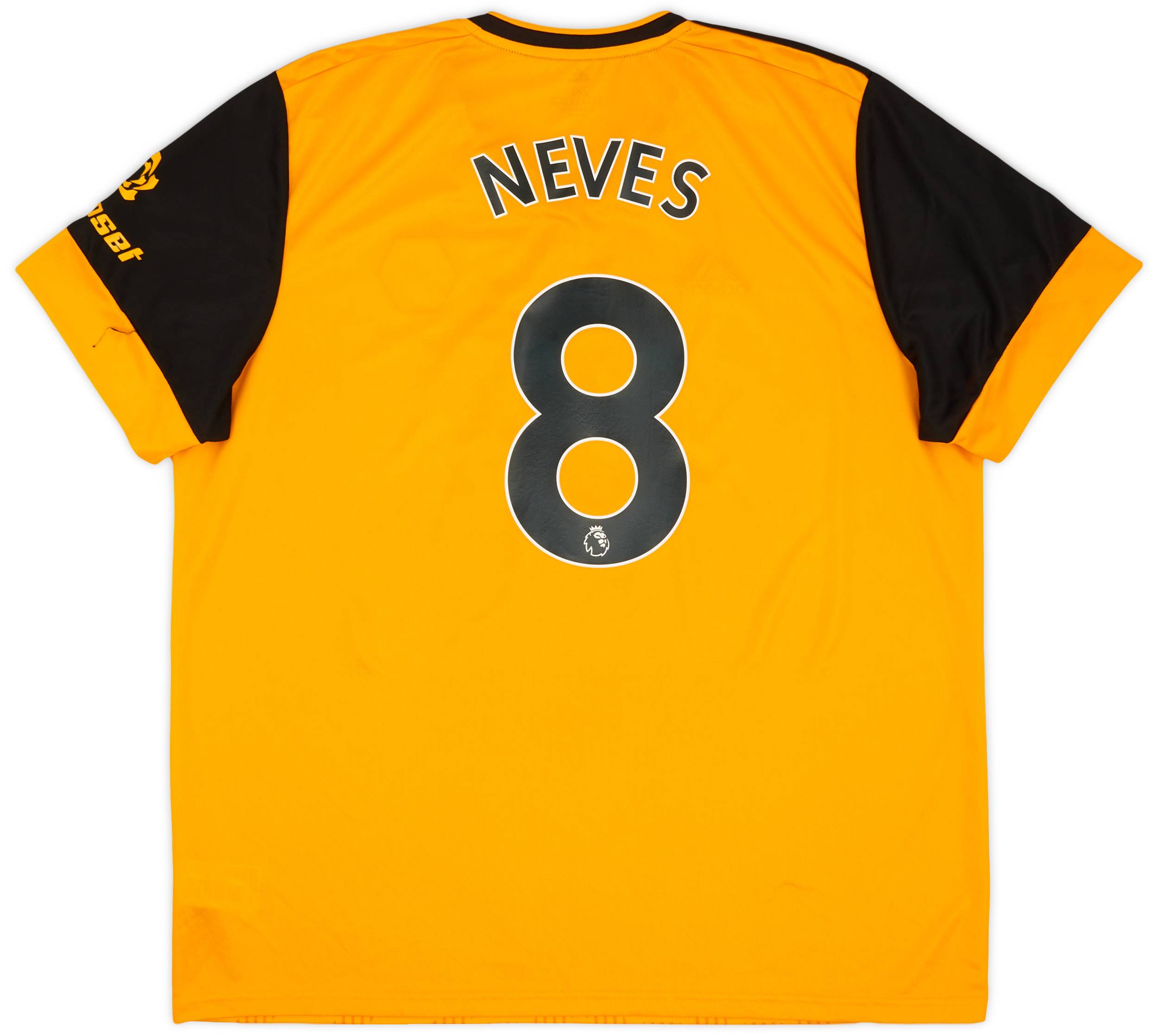 2020-21 Wolves Home Shirt Neves #8 - 9/10 - (XXL)
