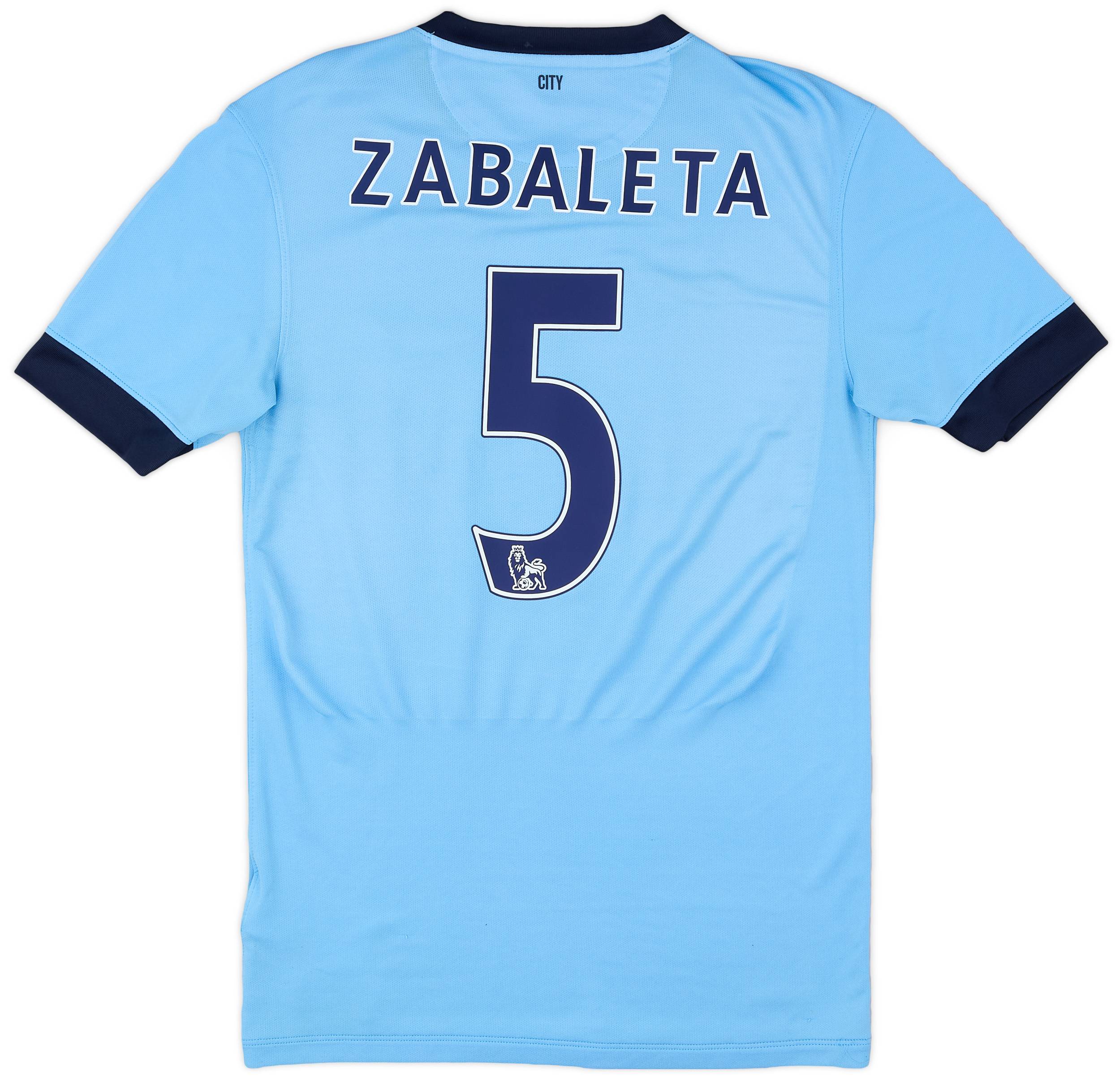 2014-15 Manchester City Home Shirt Zabaleta #5 - 6/10 - (S)